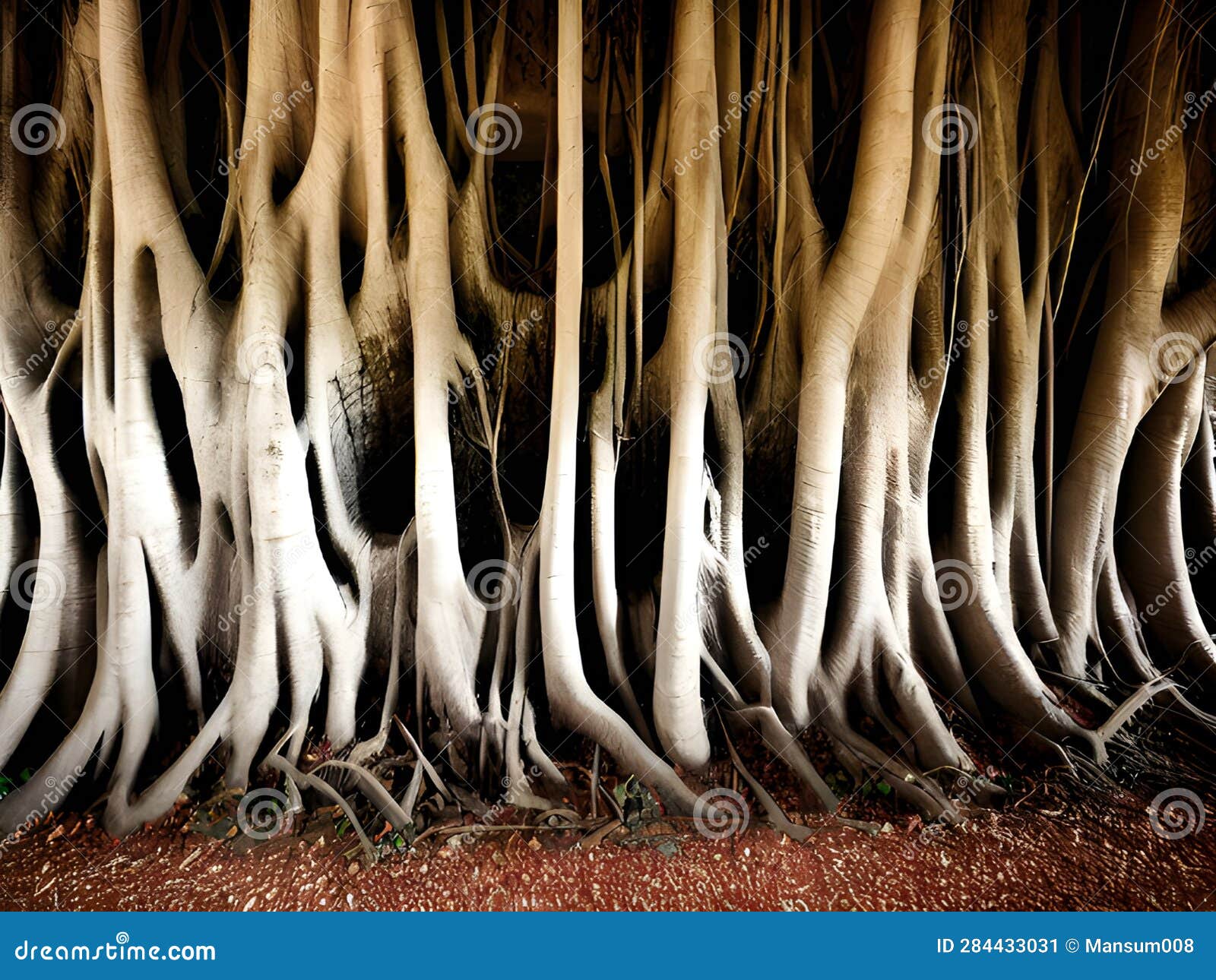 Roots Of A Banyan Tree , Ai Generated Stock Photography | CartoonDealer ...
