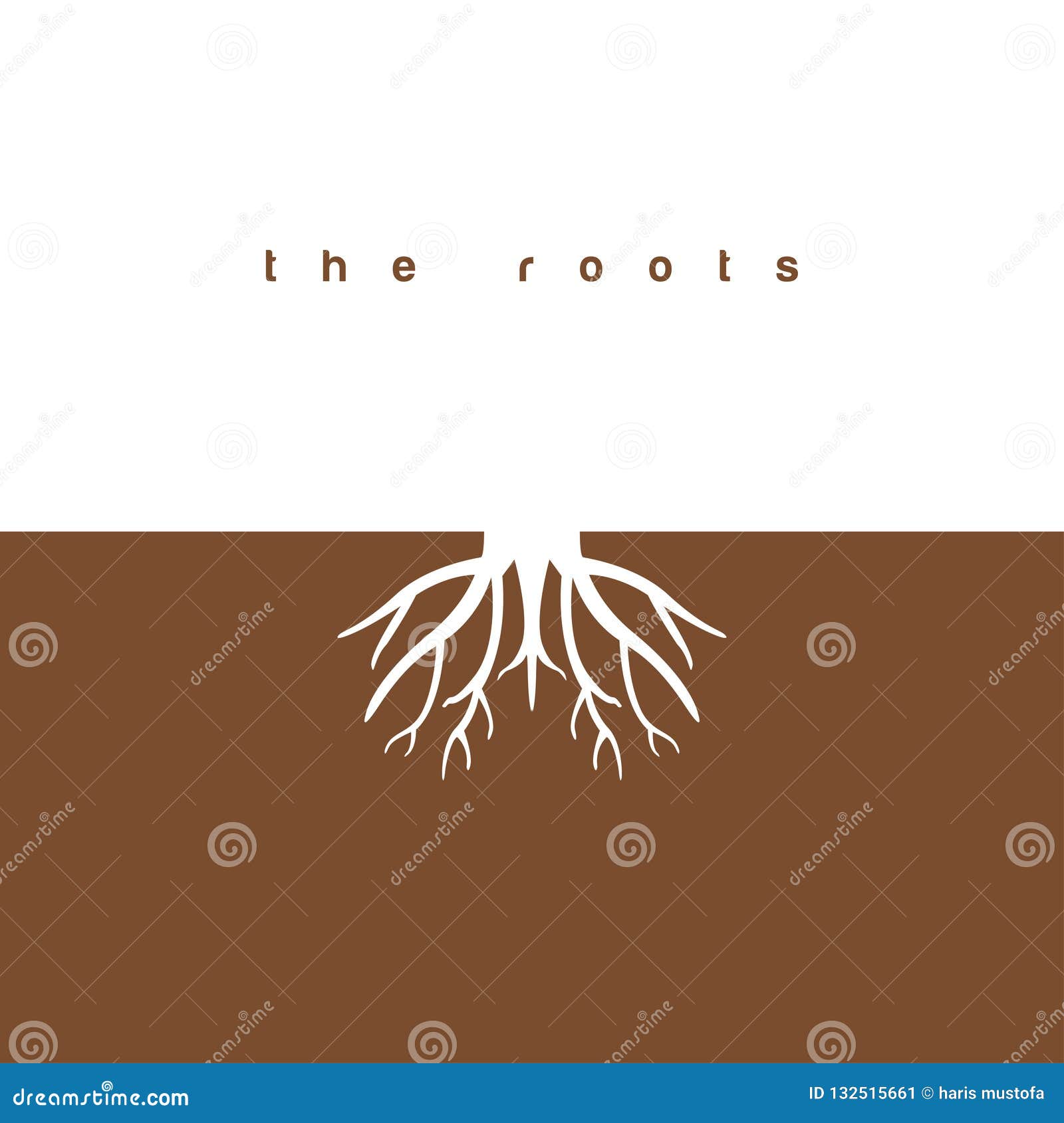 The Roots Graphic Design Template Vector Illustration Stock Vector ...