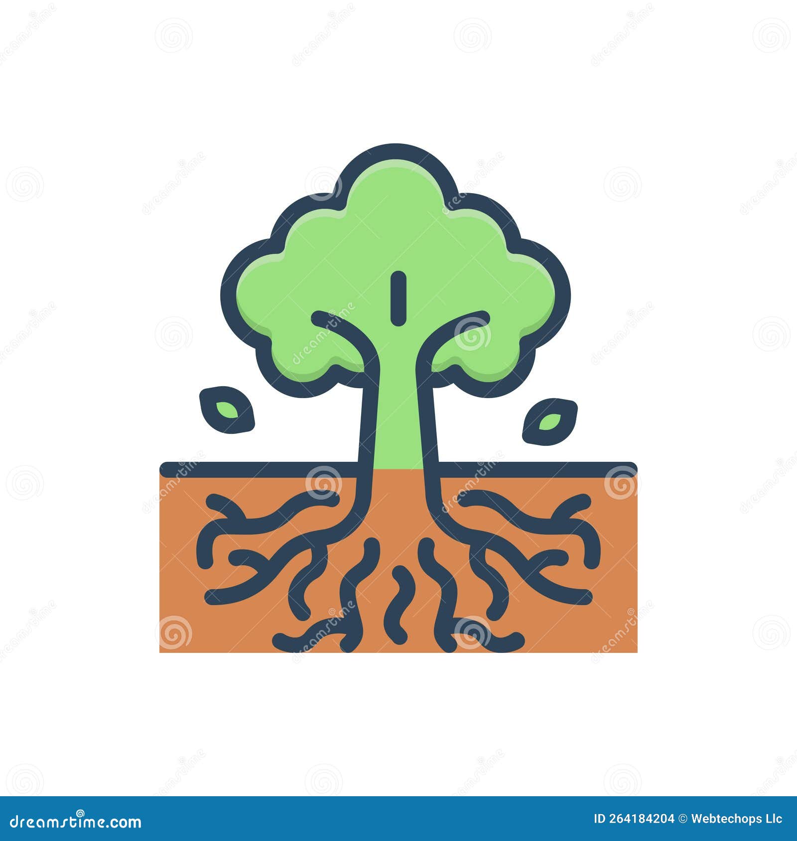 Color Illustration Icon for Roots, Sprout and Botany Stock Vector ...