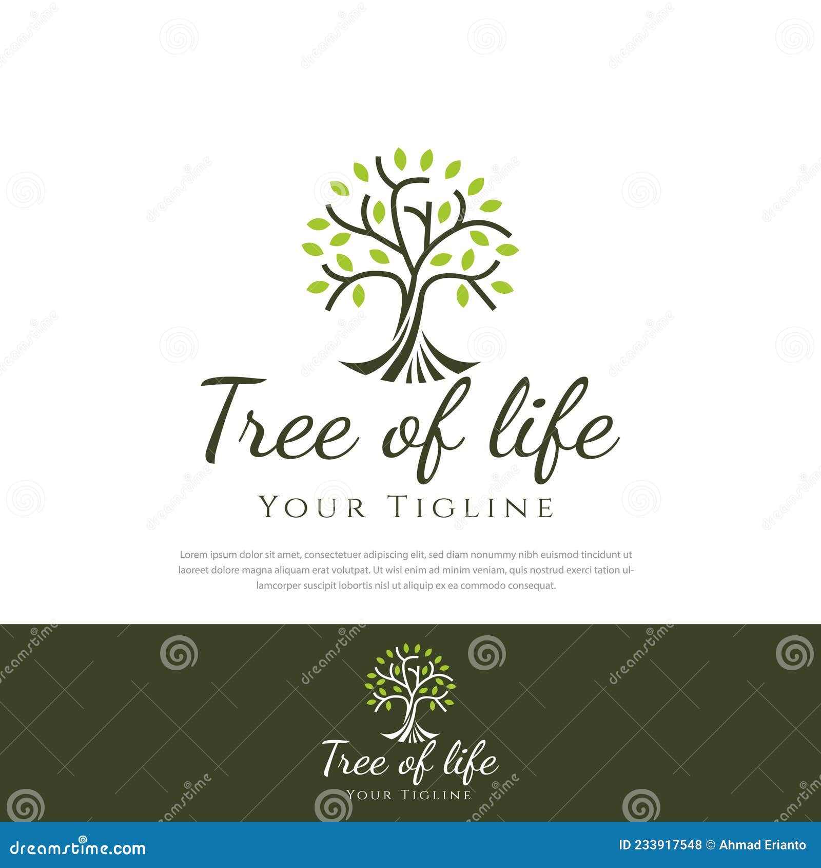 Roots of Life Tree Logo. Vector Illustration Balance Design Template ...