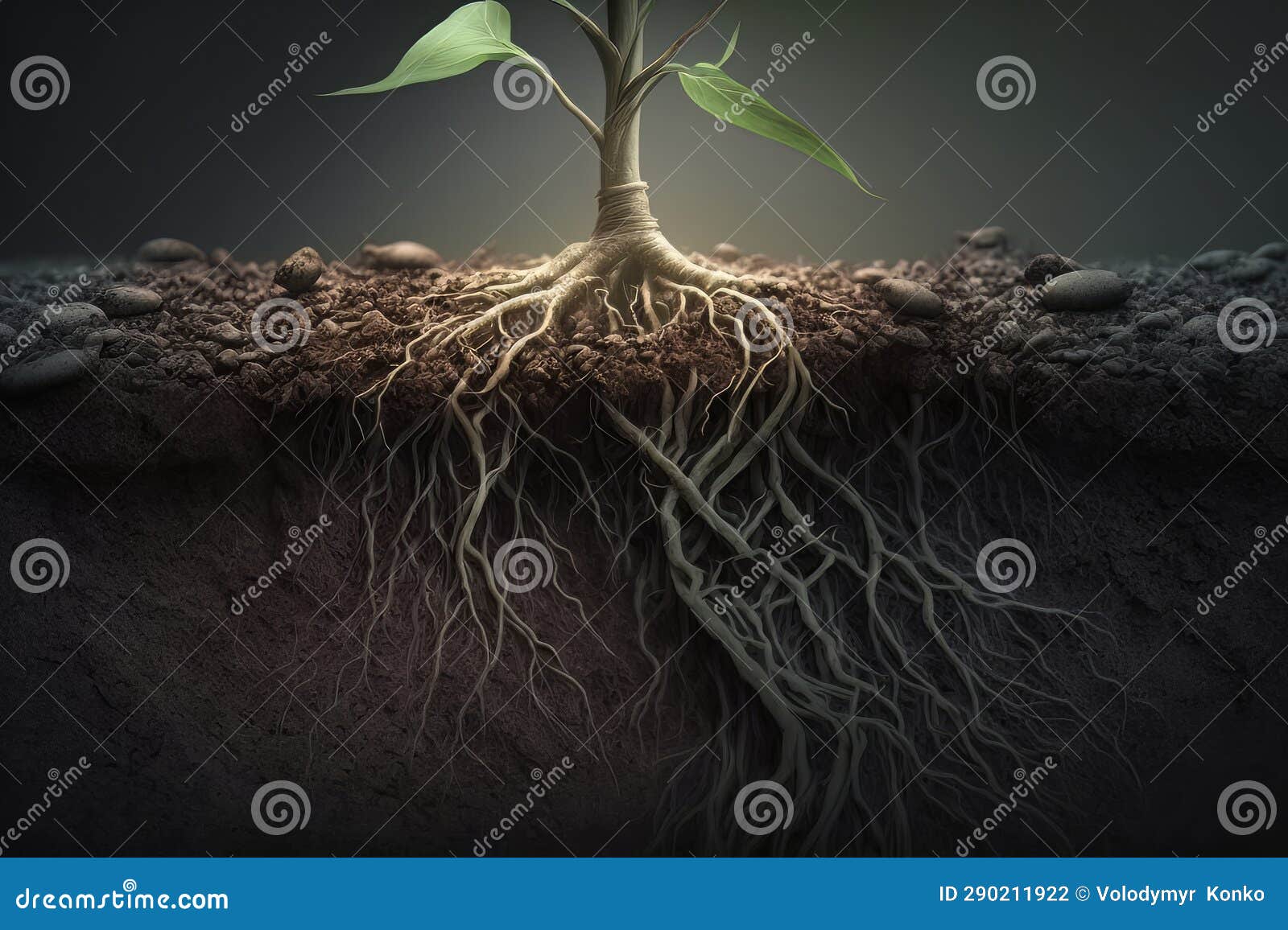 Roots of a Tree. AI Generated. Generative Ai Stock Photo - Image of ...
