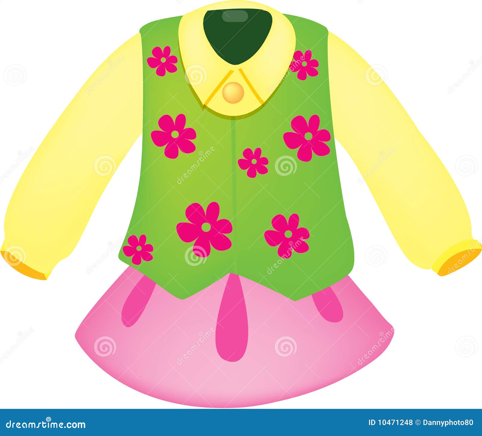 Ropa ilustración del vector. Ilustración de ropas, falda - 10471248