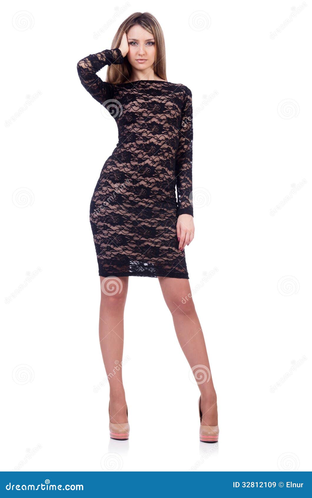 Ropa De Moda Que Lleva Modelo Imagen de archivo - Imagen de maquillaje ...