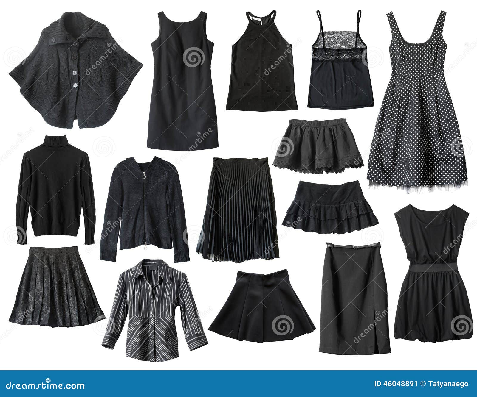 Ropa negra imagen de archivo. Imagen de conjunto, vestido - 46048891