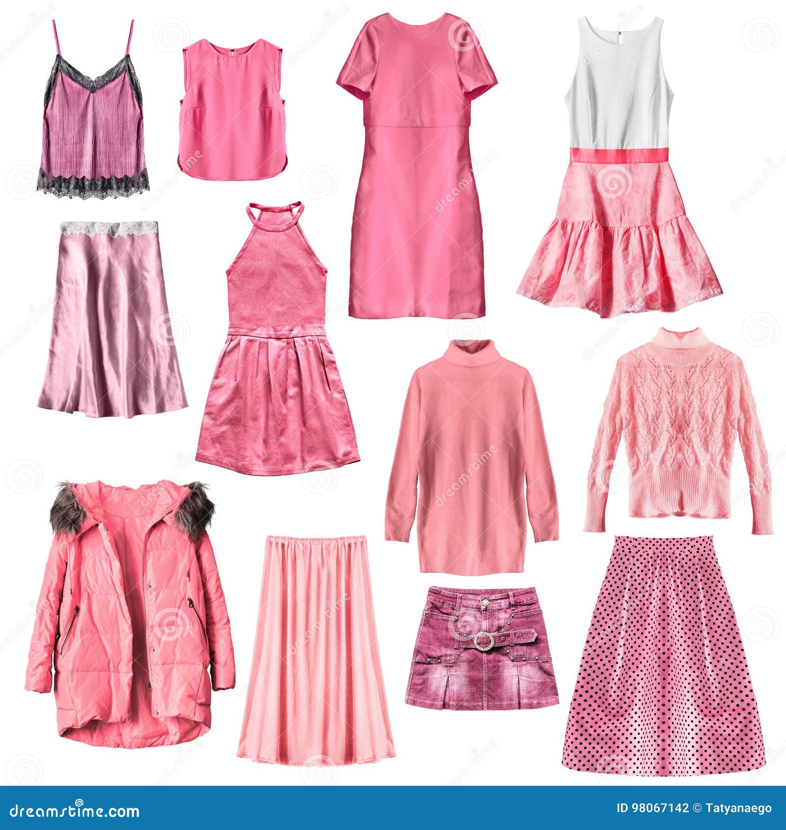 Ropa rosada aislada foto de archivo. Imagen de chaqueta - 98067142