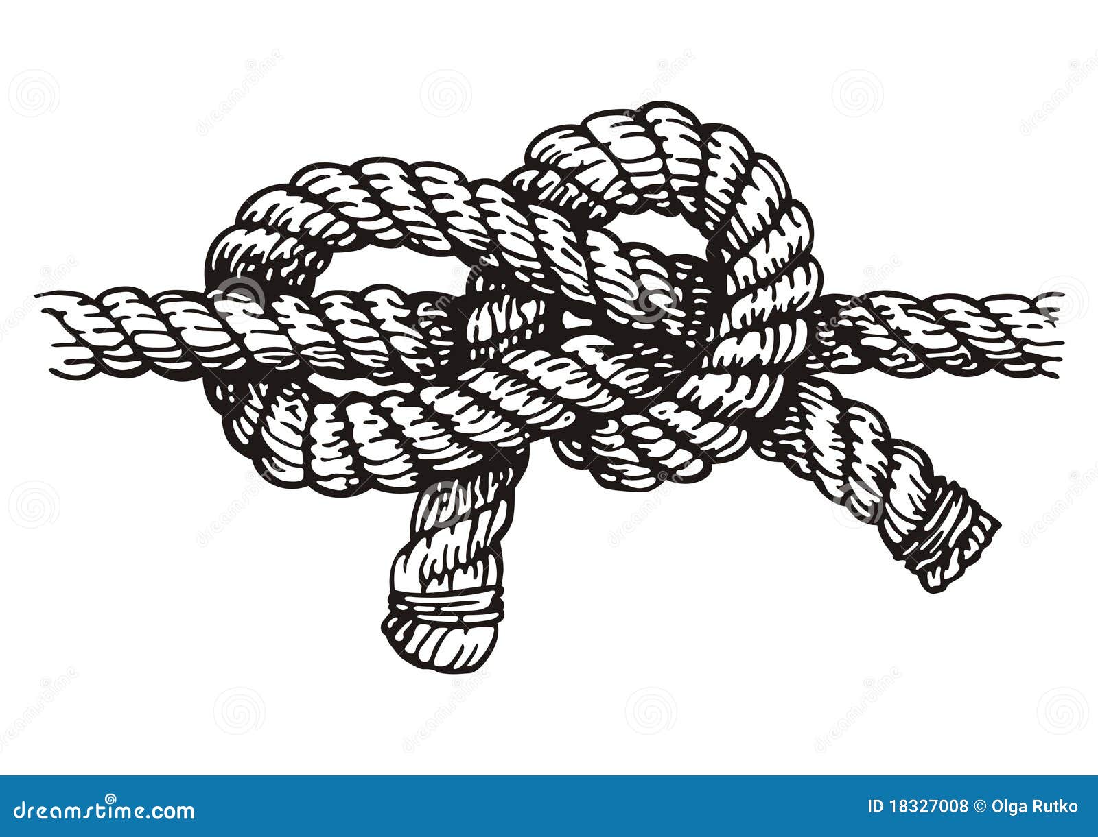Rope stock vector. Illustration of problem, remote, isolated - 18327008
