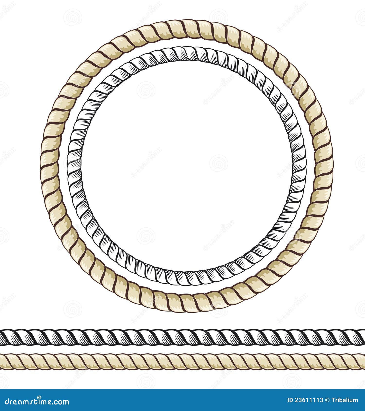 Rope stock vector. Illustration of editable, clip, cordage - 23611113