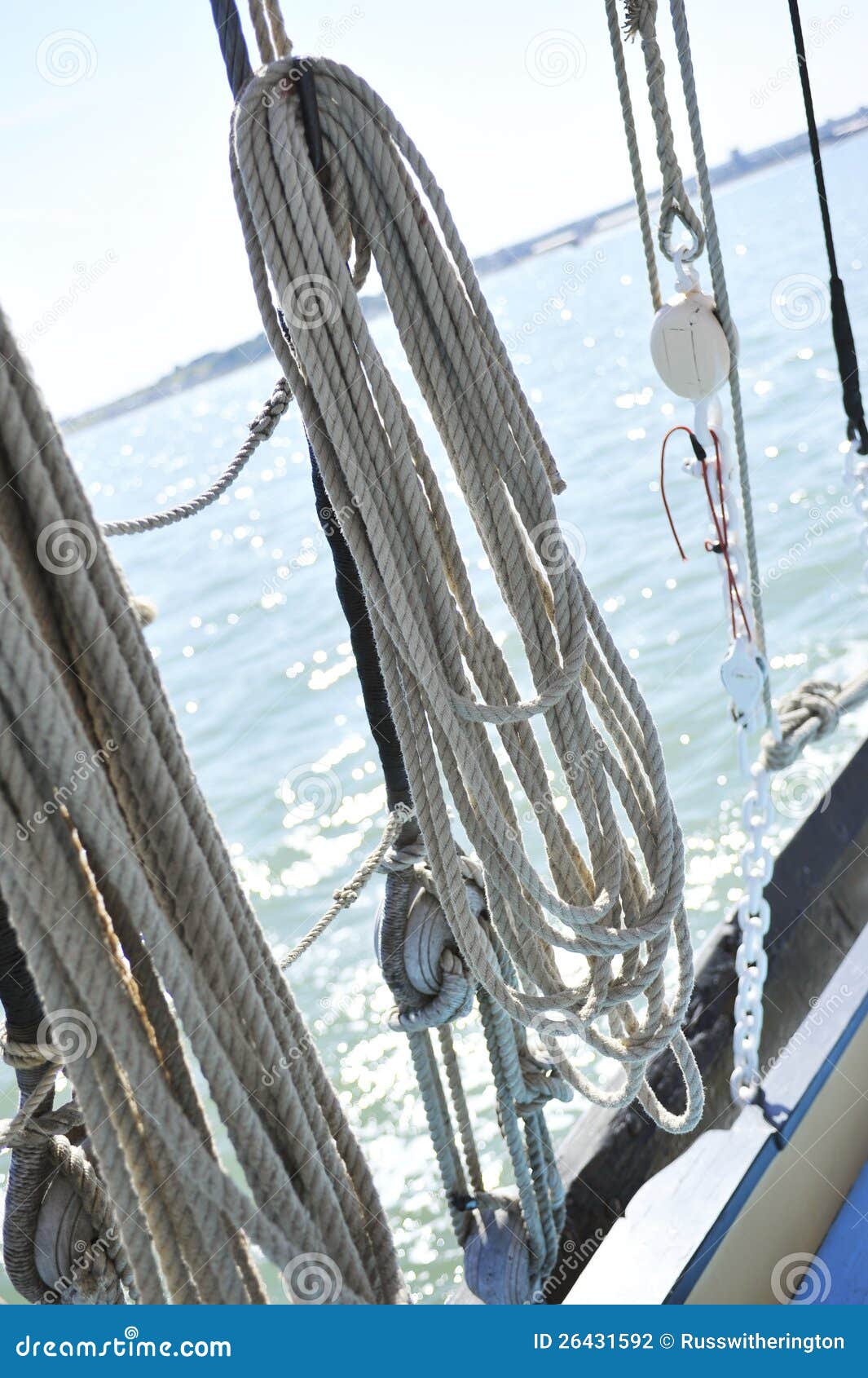 Rope stock photo. Image of water, ship, boat, hanging - 26431592