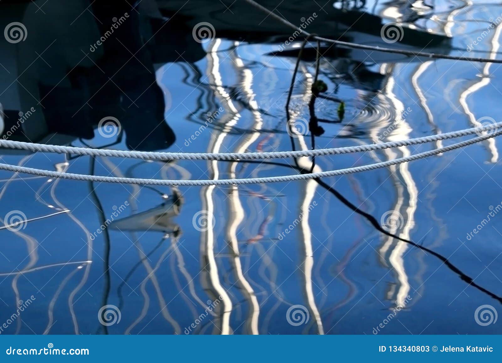 Sea Reflections stock image. Image of blue, interesting - 134340803