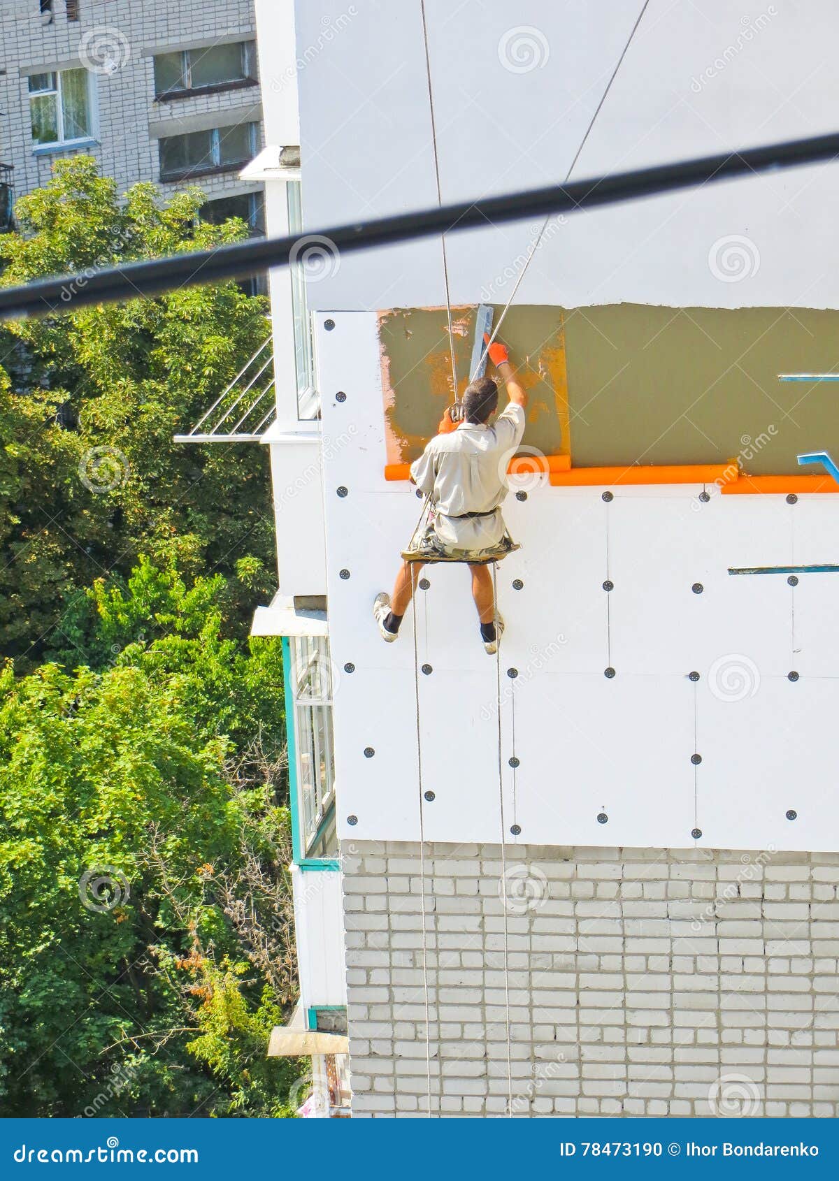 Rope access insulation editorial image. Image of frame - 78473190