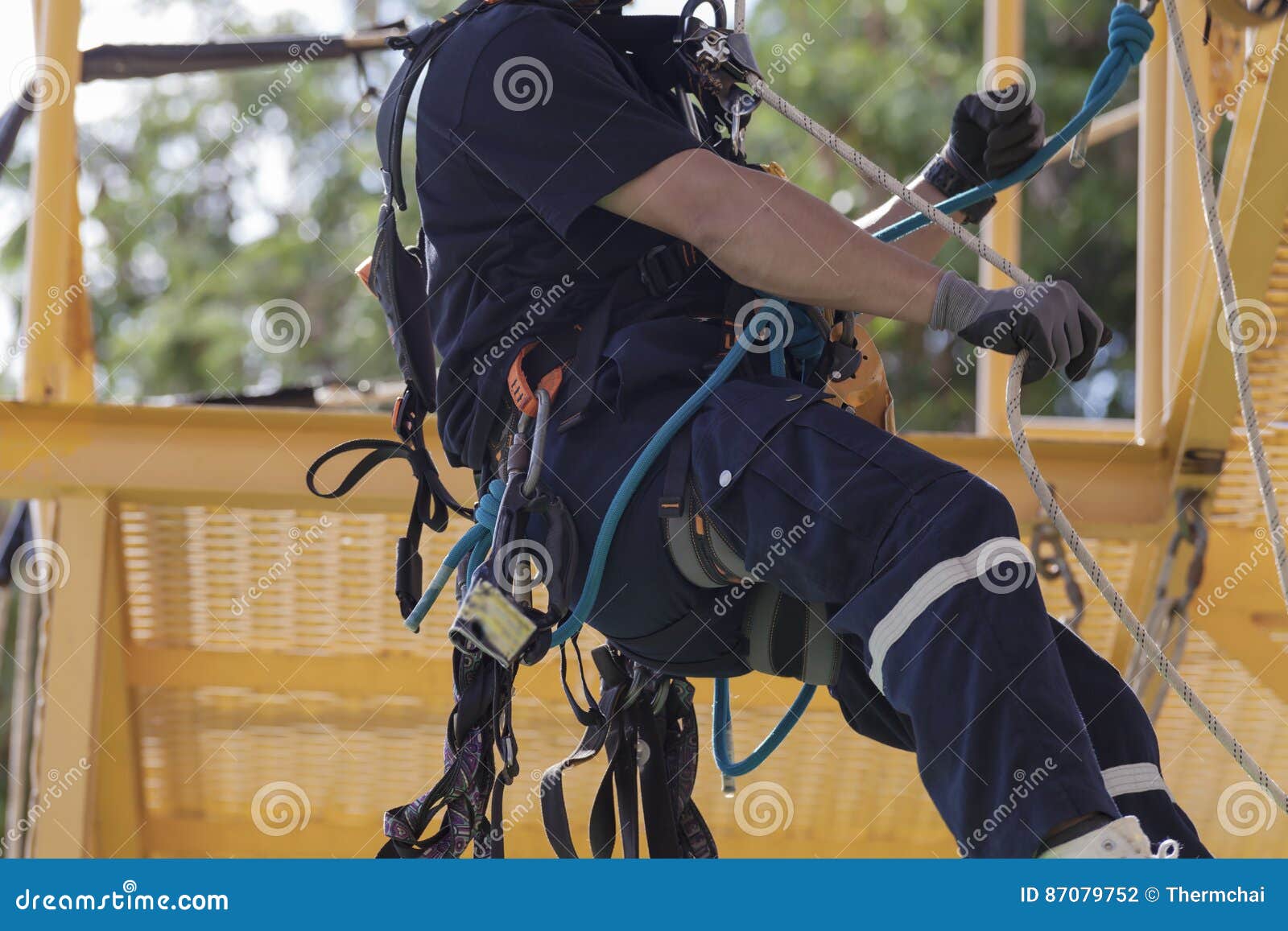 Rope access irata worker stock photo. Image of building - 87079752