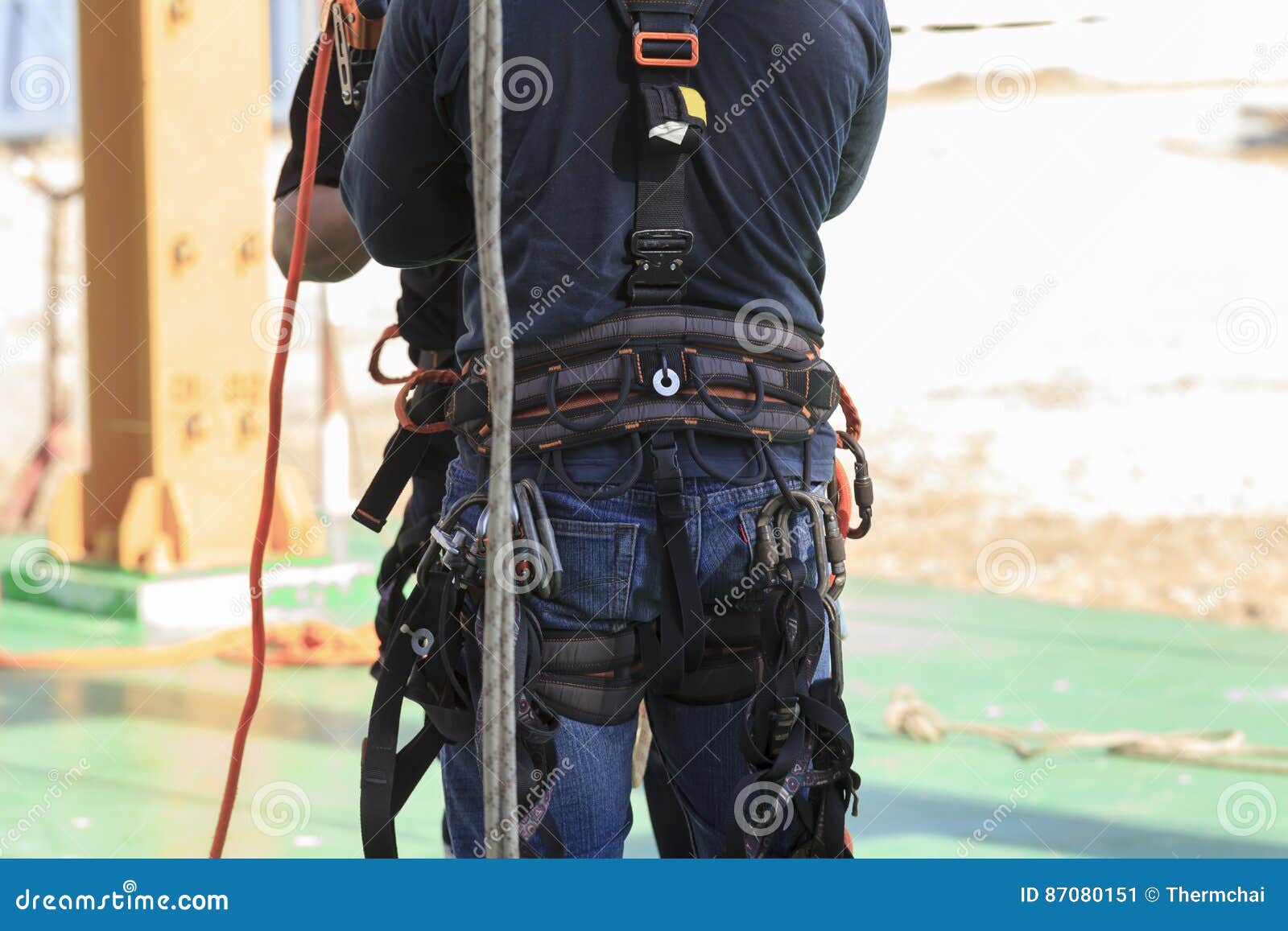 Rope access irata worker stock image. Image of workman - 87080151
