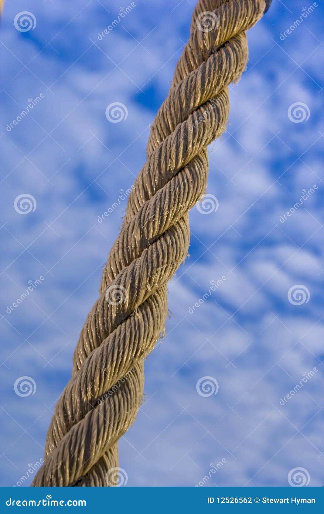 Rope against blue sky stock photo. Image of playground - 12526562