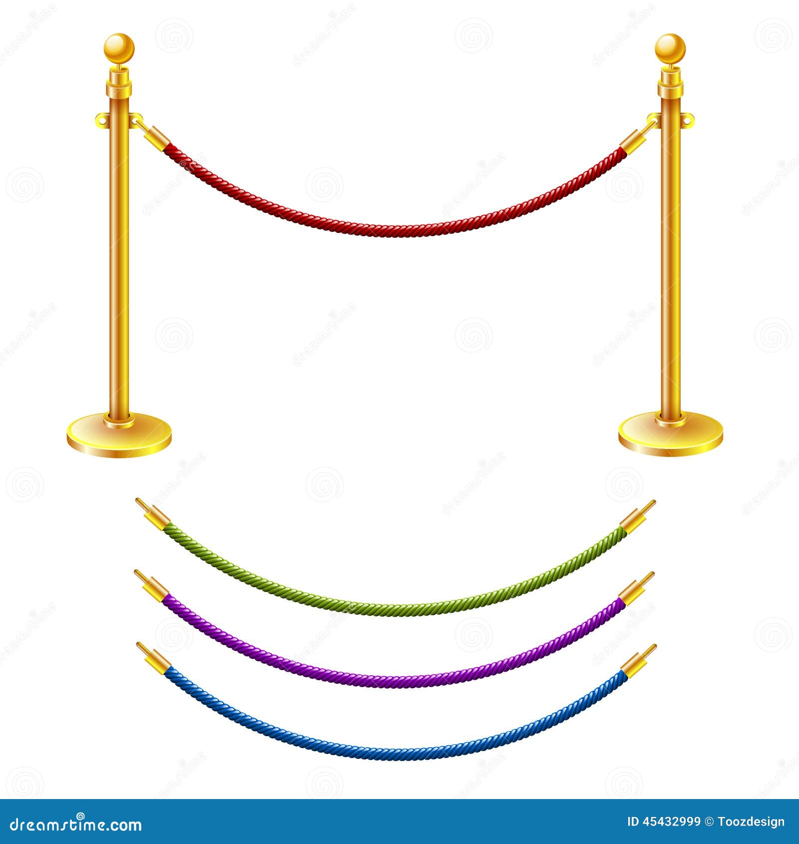 Rope barrier stock vector. Illustration of event, opera - 45432999