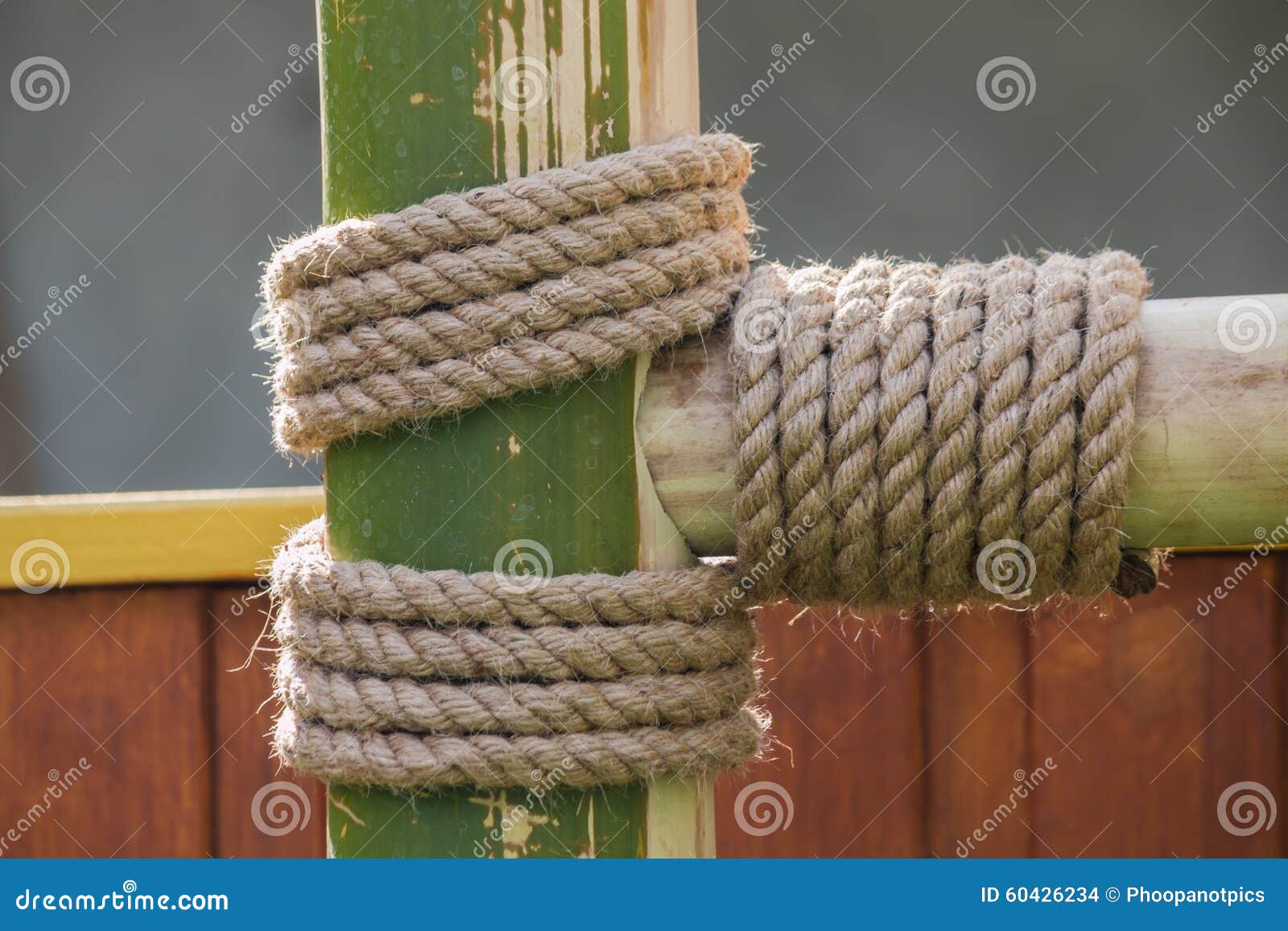 The rope stock photo. Image of fencing, natural, bamboo - 60426234