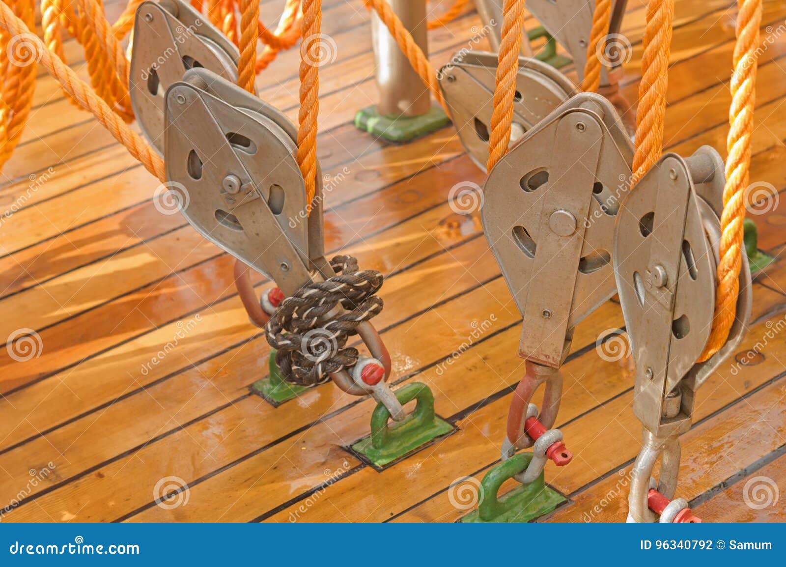 Rope On Blocks Royalty-Free Stock Photography | CartoonDealer.com #14281025