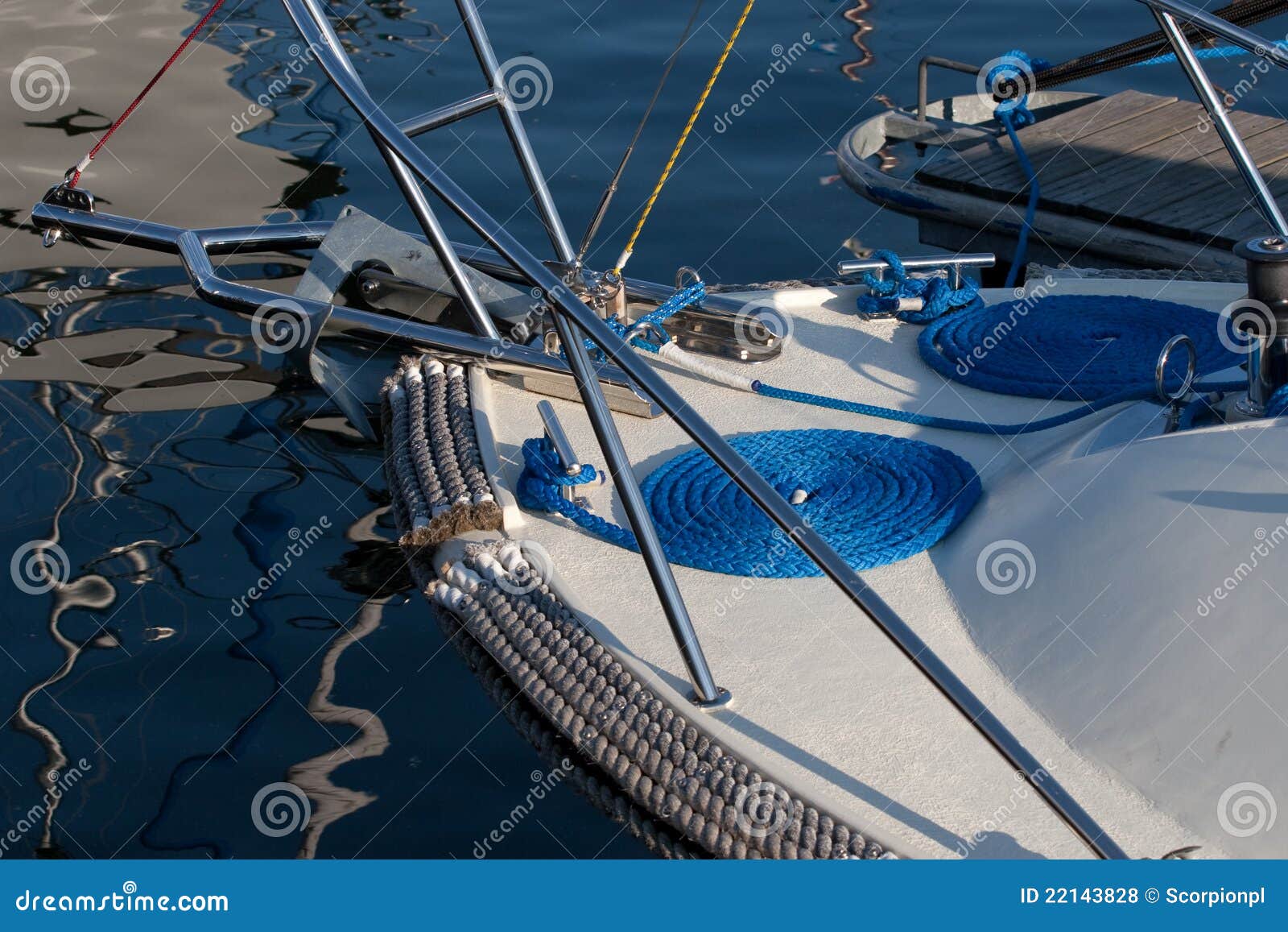 Rope on boat stock photo. Image of holiday, seafaring - 22143828