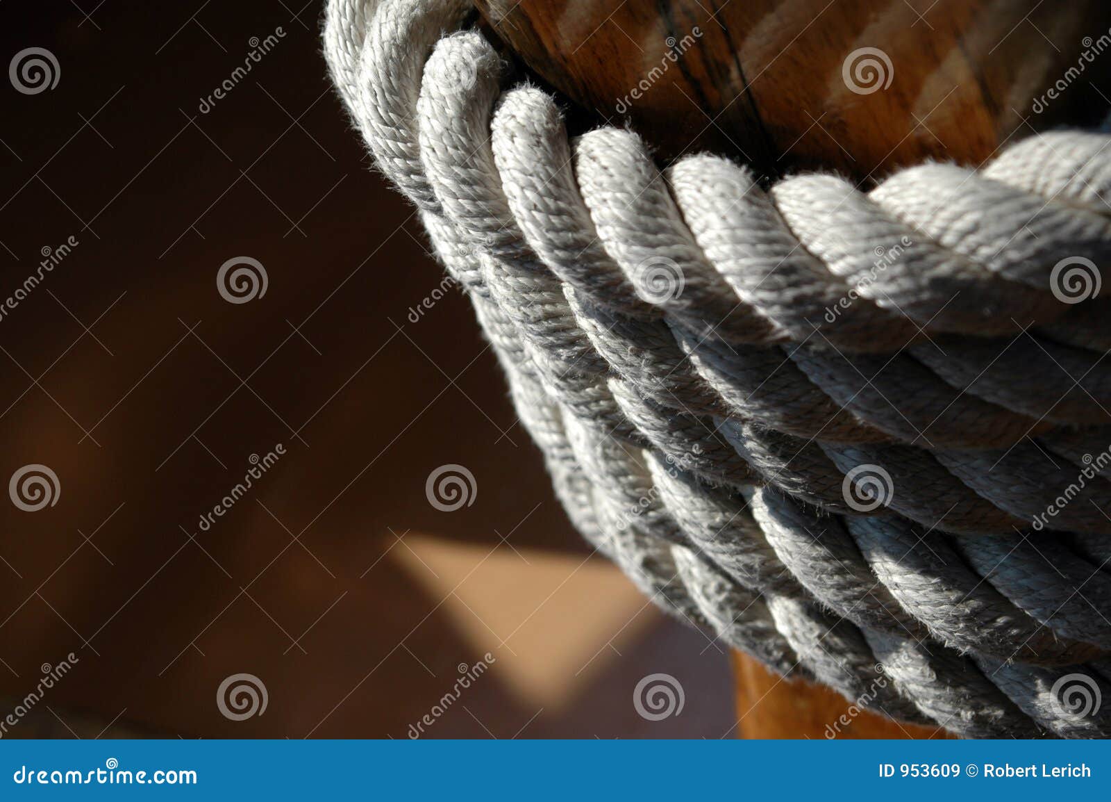 Rope on boat stock image. Image of heavy, white, sunlight - 953609