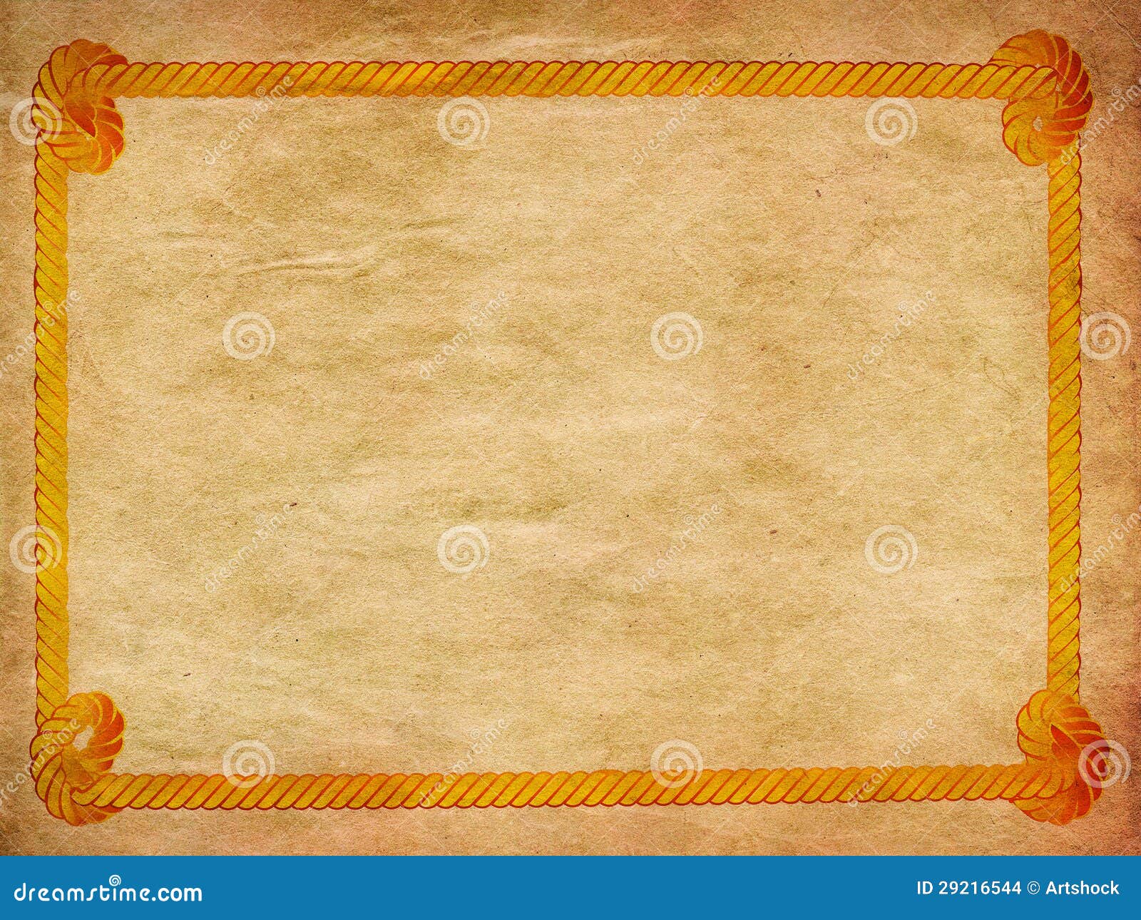 Rope border on paper stock illustration. Illustration of line - 29216544