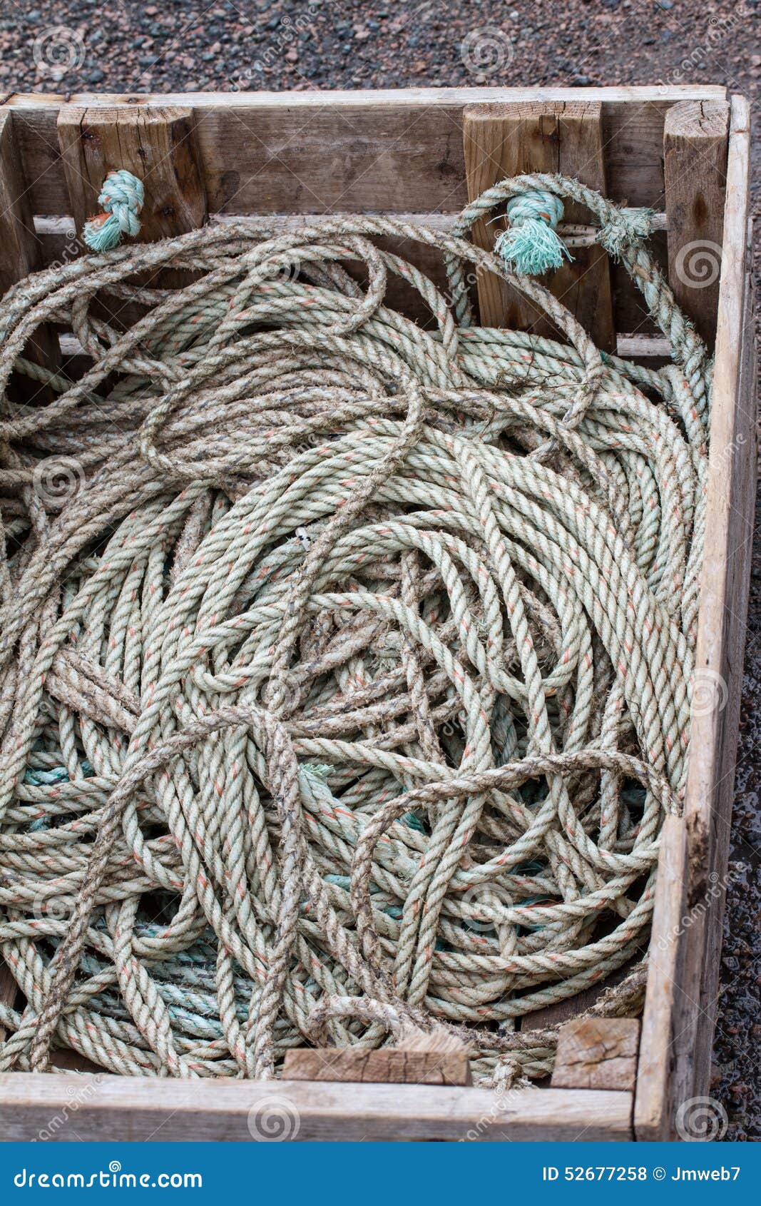 Rope in a Box stock photo. Image of wooden, next, twin - 52677258