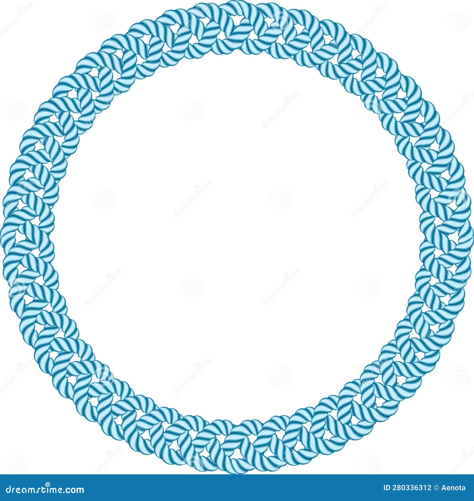 Rope braid vector frame stock vector. Illustration of cable - 280336312