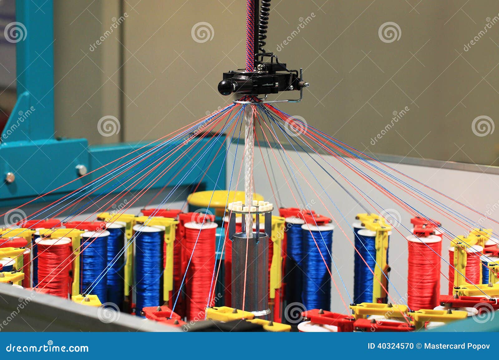 Rope braiding machine stock photo. Image of automation - 40324570