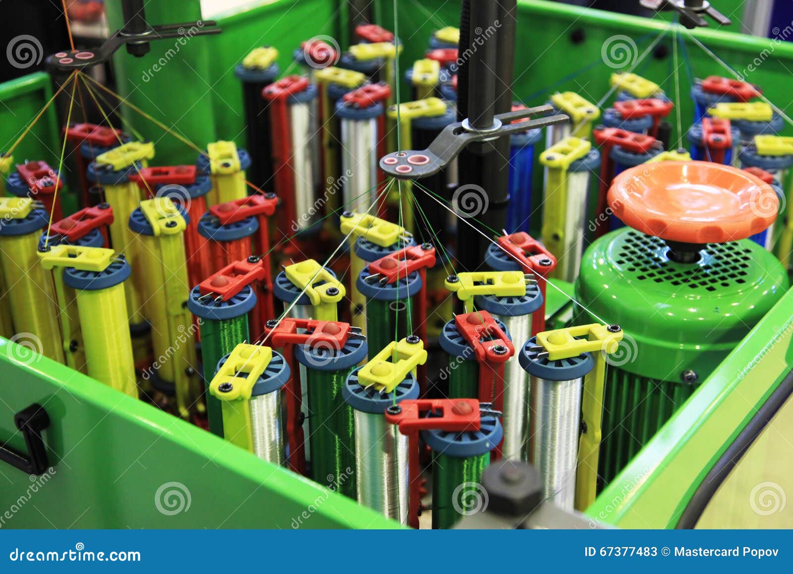 Rope braiding machine stock image. Image of manufacture - 67377483