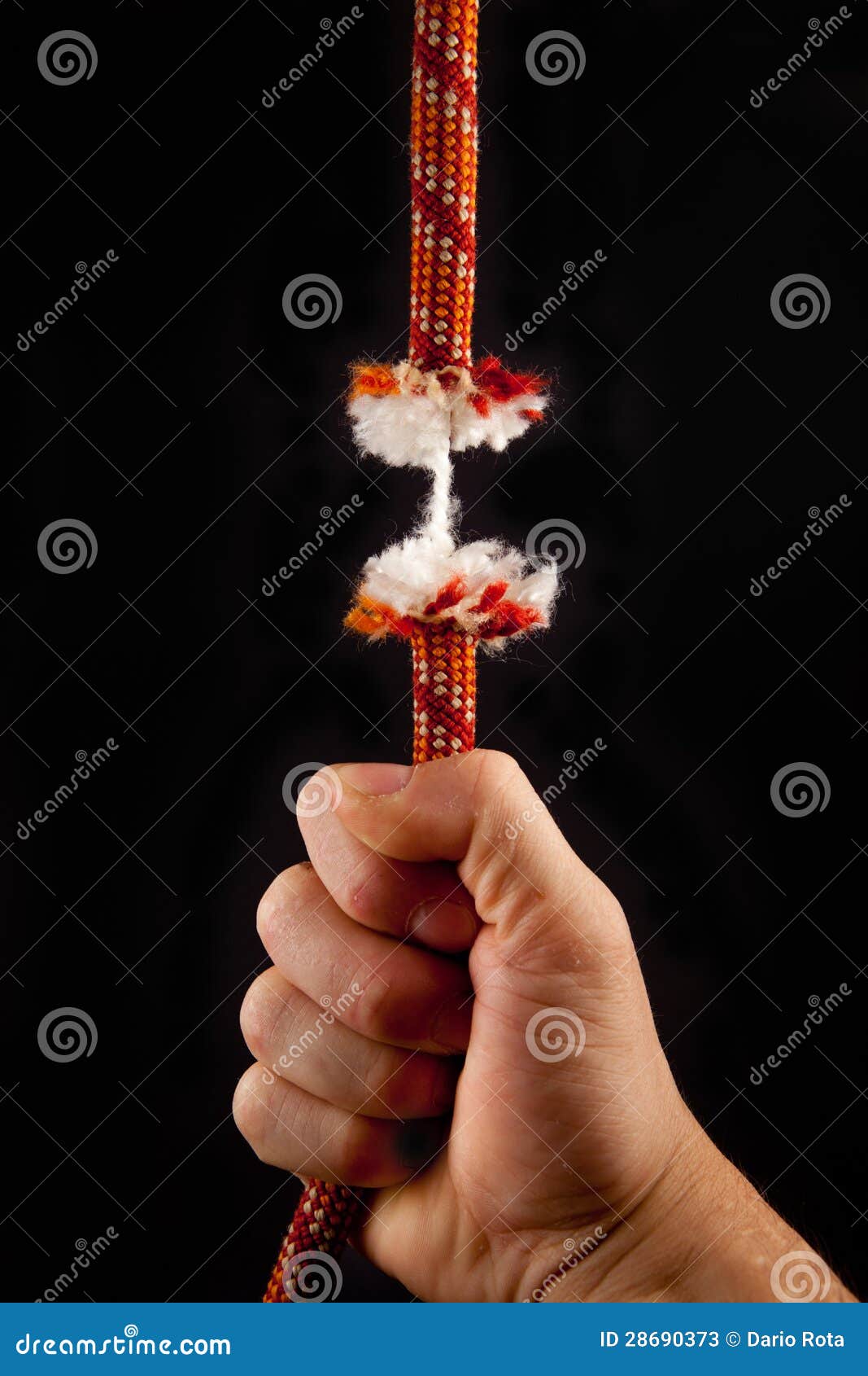 Rope is breaking stock image. Image of climb, background - 28690373