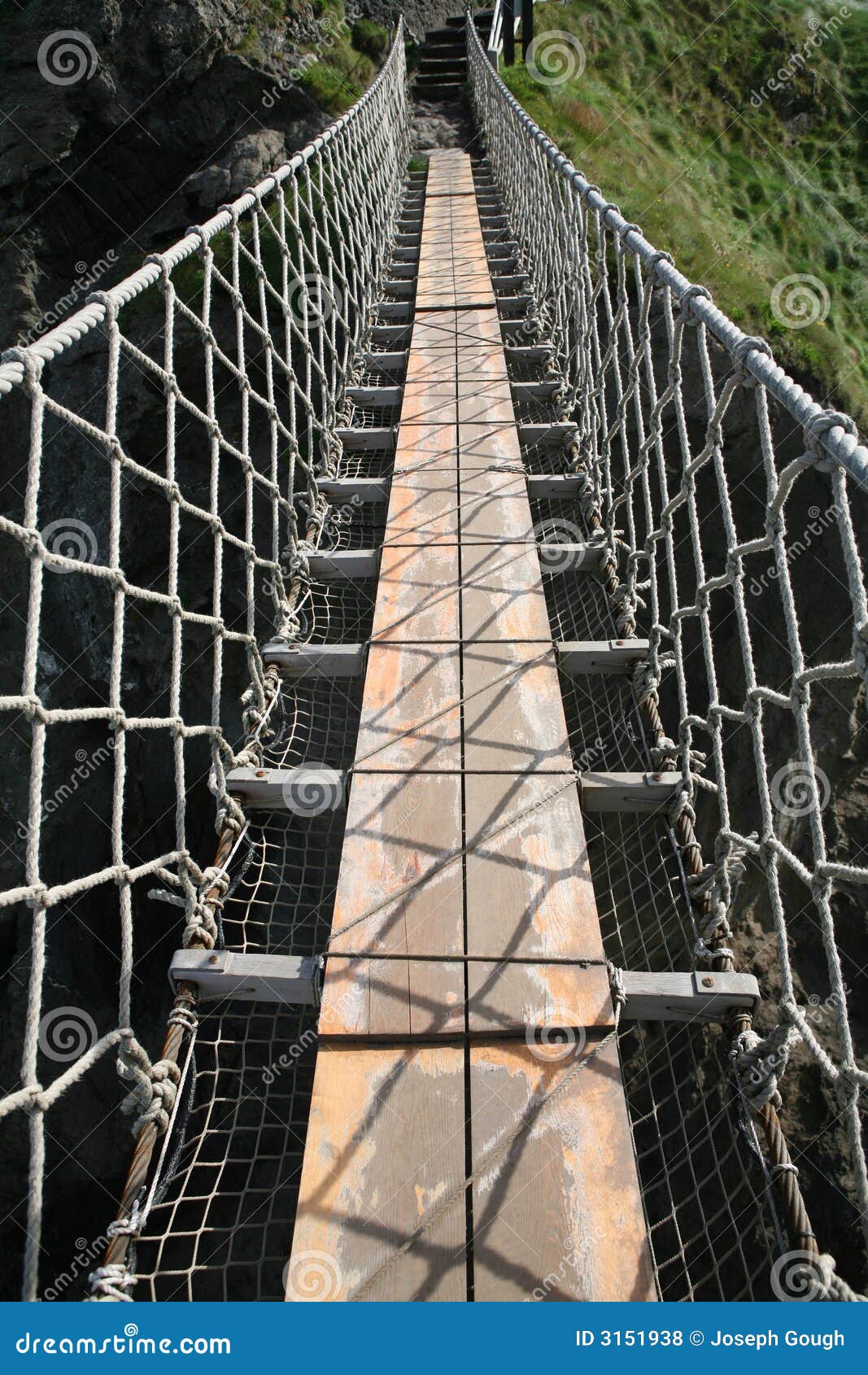 Rope Bridge stock photo. Image of vertical, footbridge - 3151938