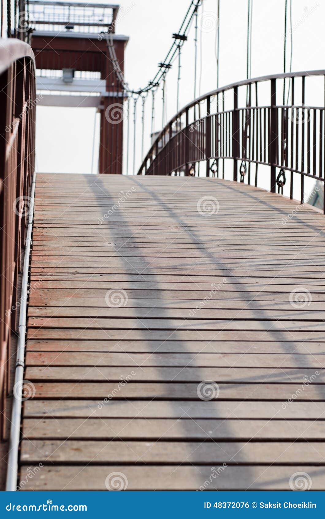 Rope Bridge,suspension Bridge,cable Bridge Stock Photo - Image of plank ...