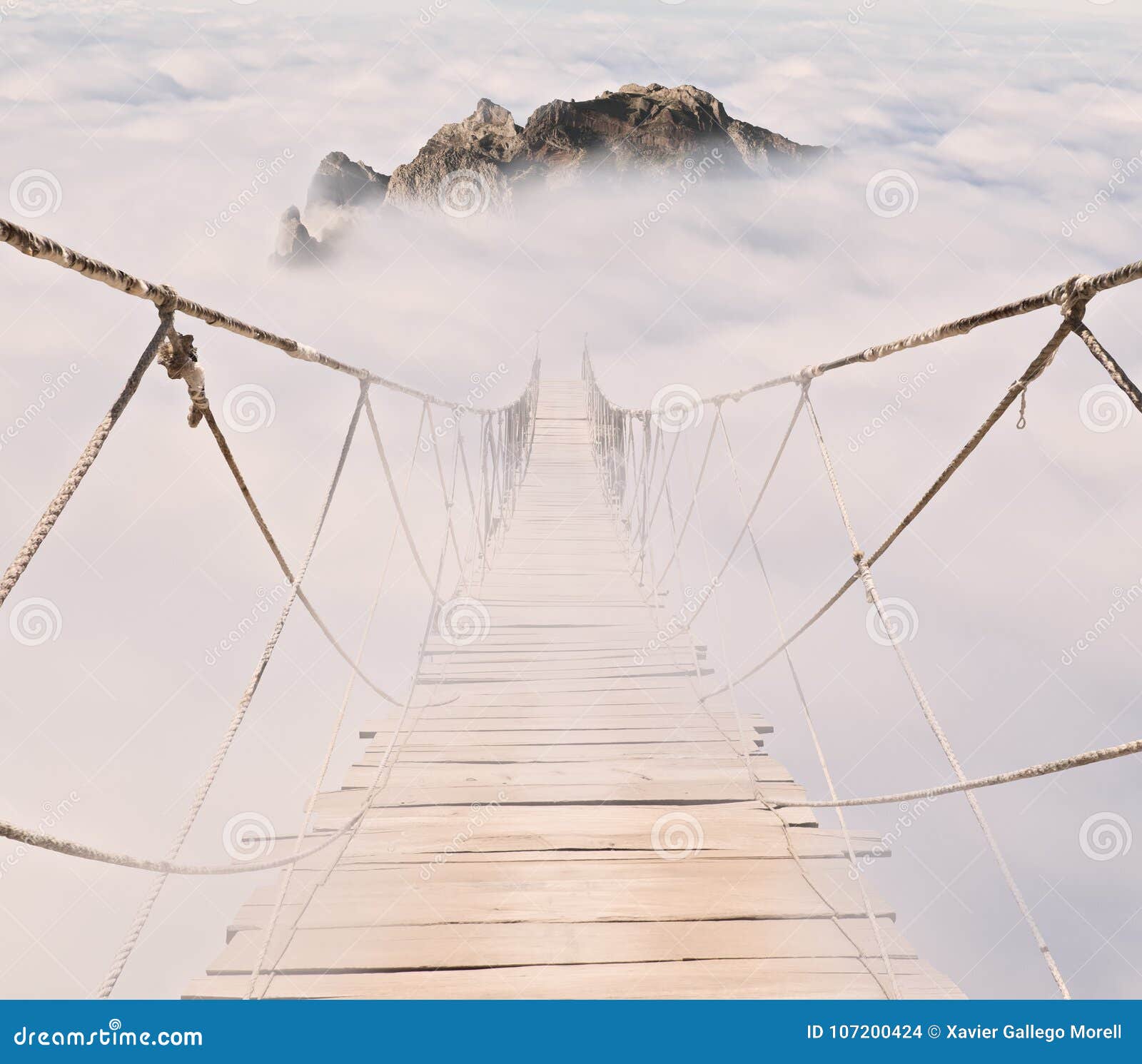 Rope Bridge Steel Construction Stock Photography | CartoonDealer.com ...