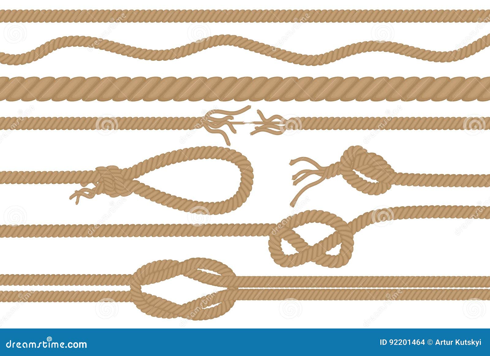 3 Different Knots Cartoon Vector | CartoonDealer.com #2839007