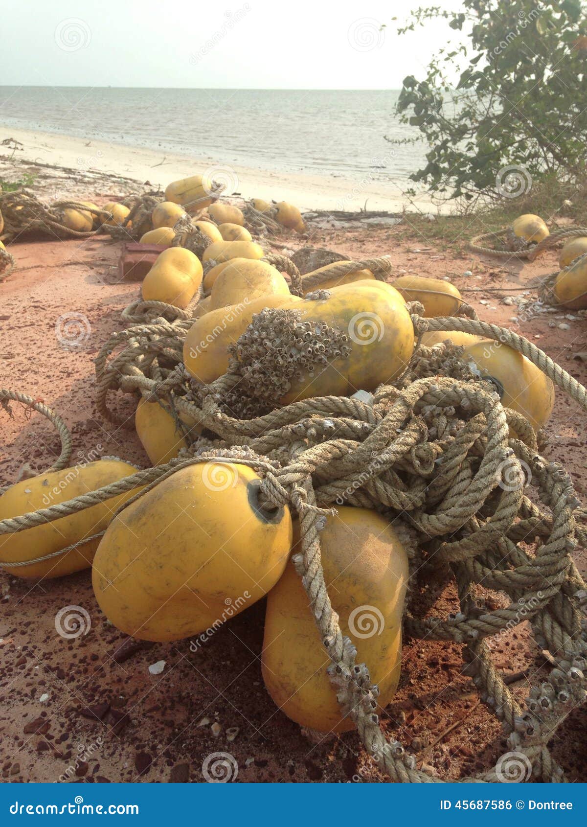 Rope with buoy attached stock photo. Image of cord, equipment - 45687586
