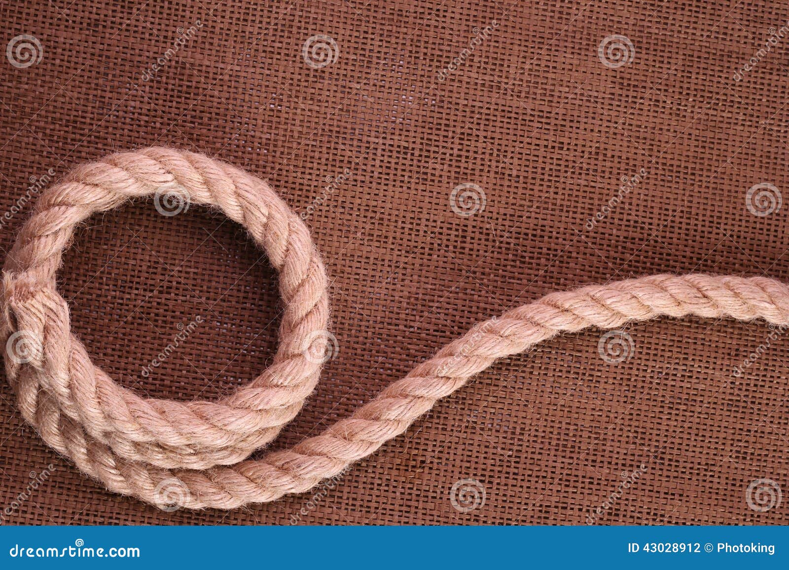 Rope on Burlap stock photo. Image of matting, material - 43028912