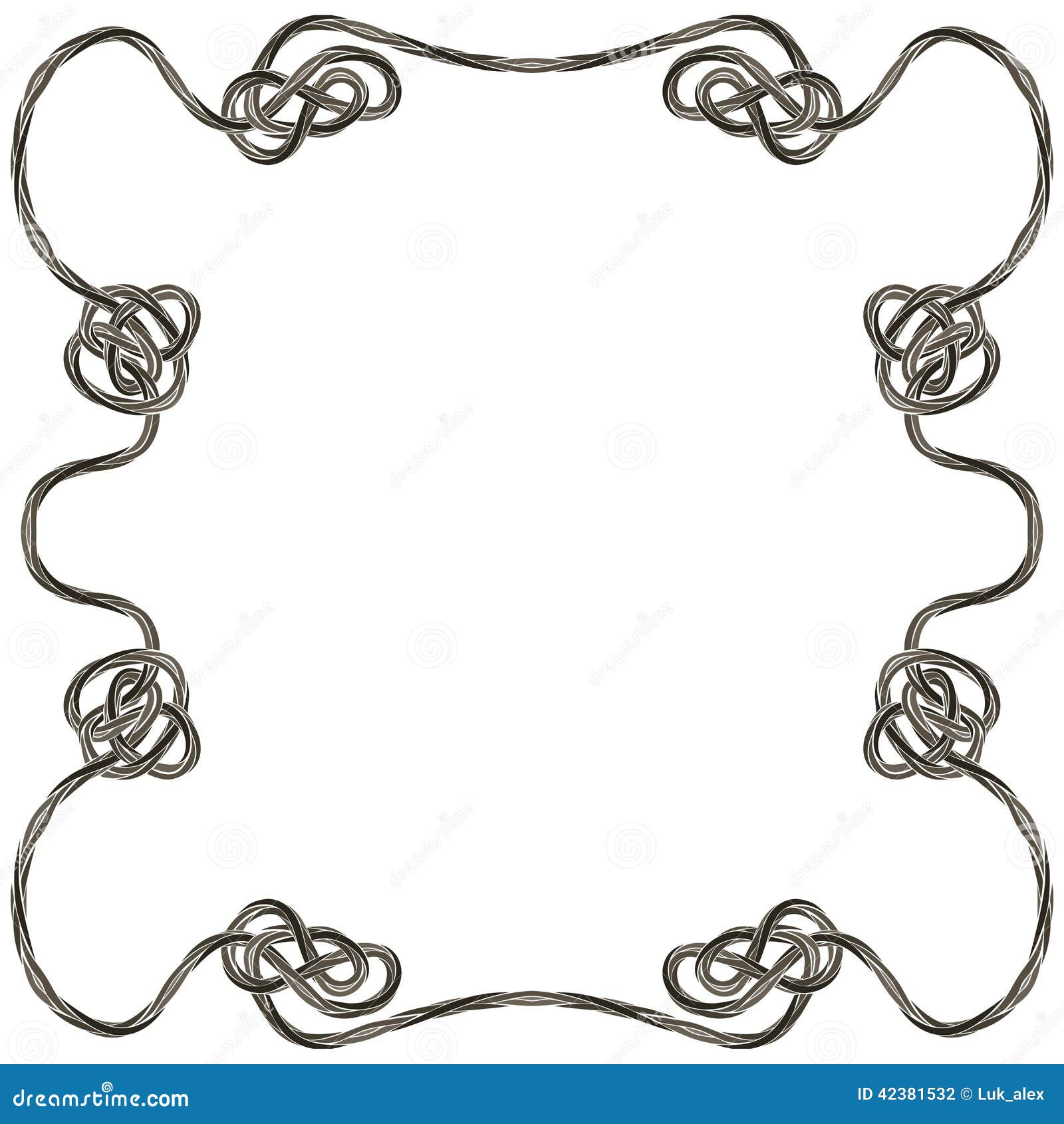 Rope With Celtic Knot. Vector Illustration | CartoonDealer.com #42381532