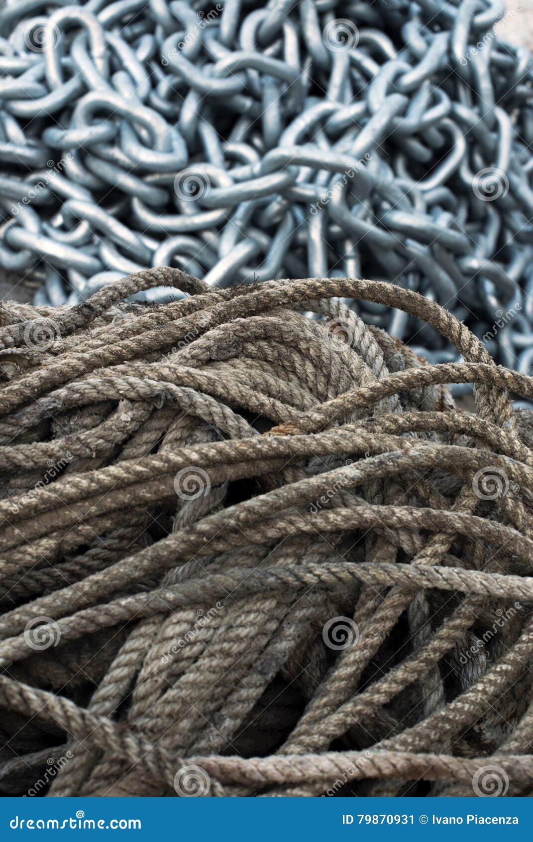 Rope Chain stock image. Image of brown, object, rings - 79870931