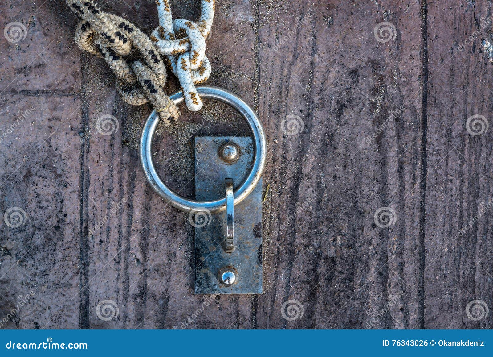 Rope and Chain in Dock stock photo. Image of marine, chain - 76343026