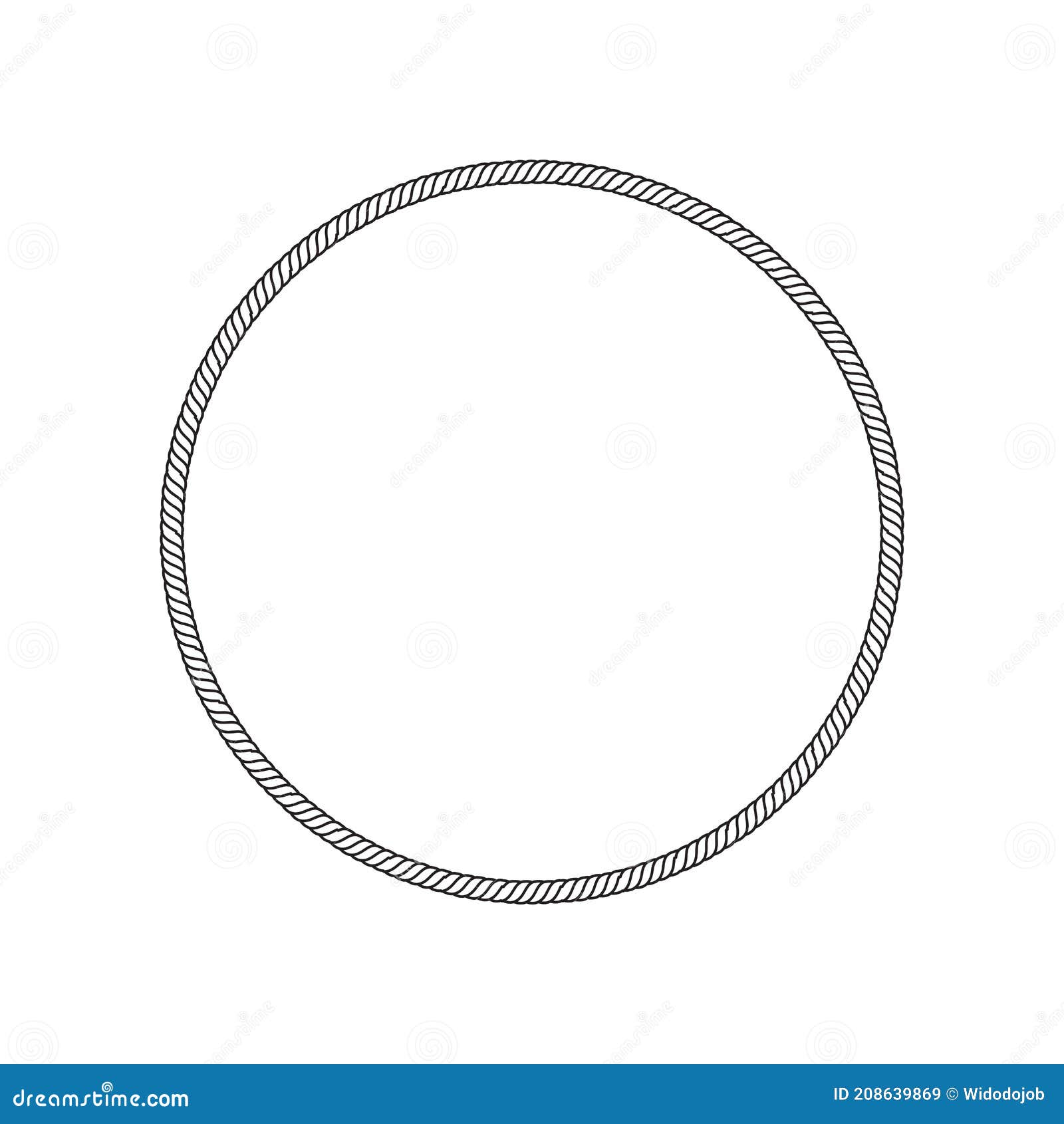 Rope Circle Design Vector Illustration Stock Vector - Illustration of ...