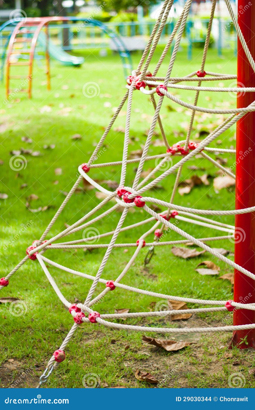 The Rope Climber on the Playground. Stock Photo - Image of clipping ...