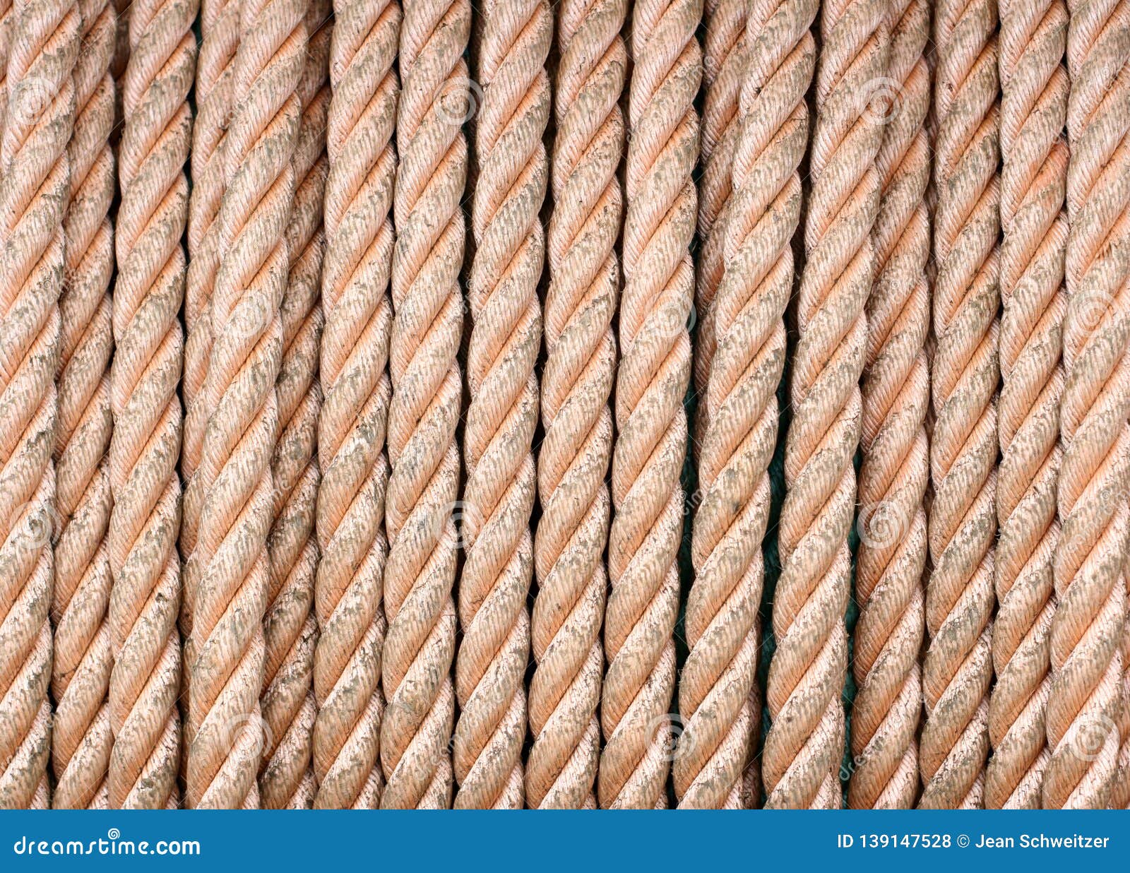Rolled Rope closeup stock photo. Image of close, rope - 139147528