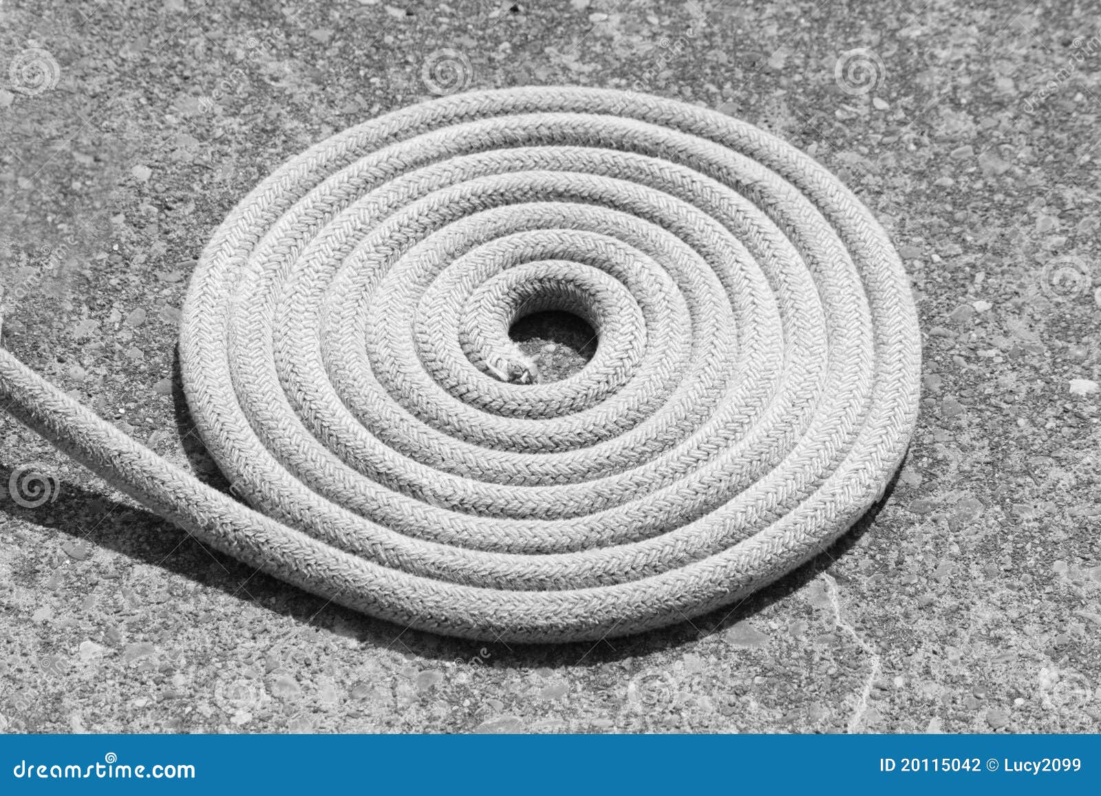Rope coil stock photo. Image of monochrome, loops, white - 20115042