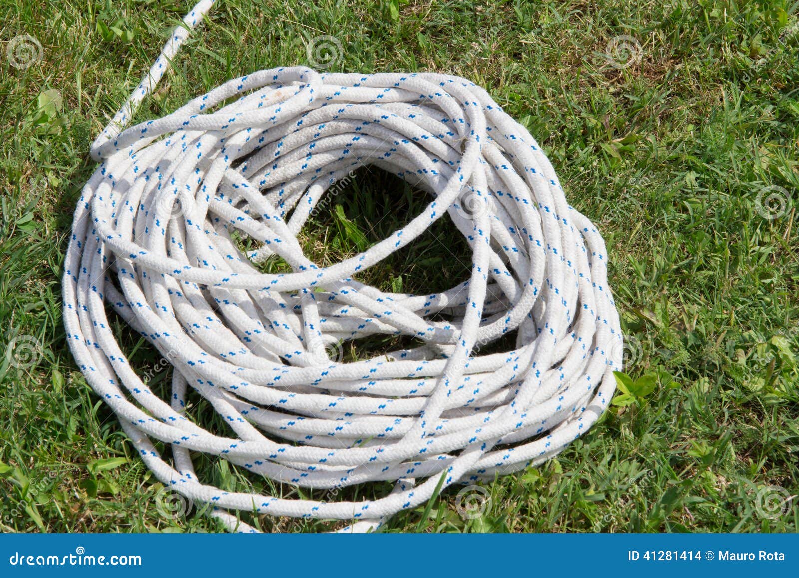 Rope coiled stock photo. Image of spiral, equipment, gray - 41281414