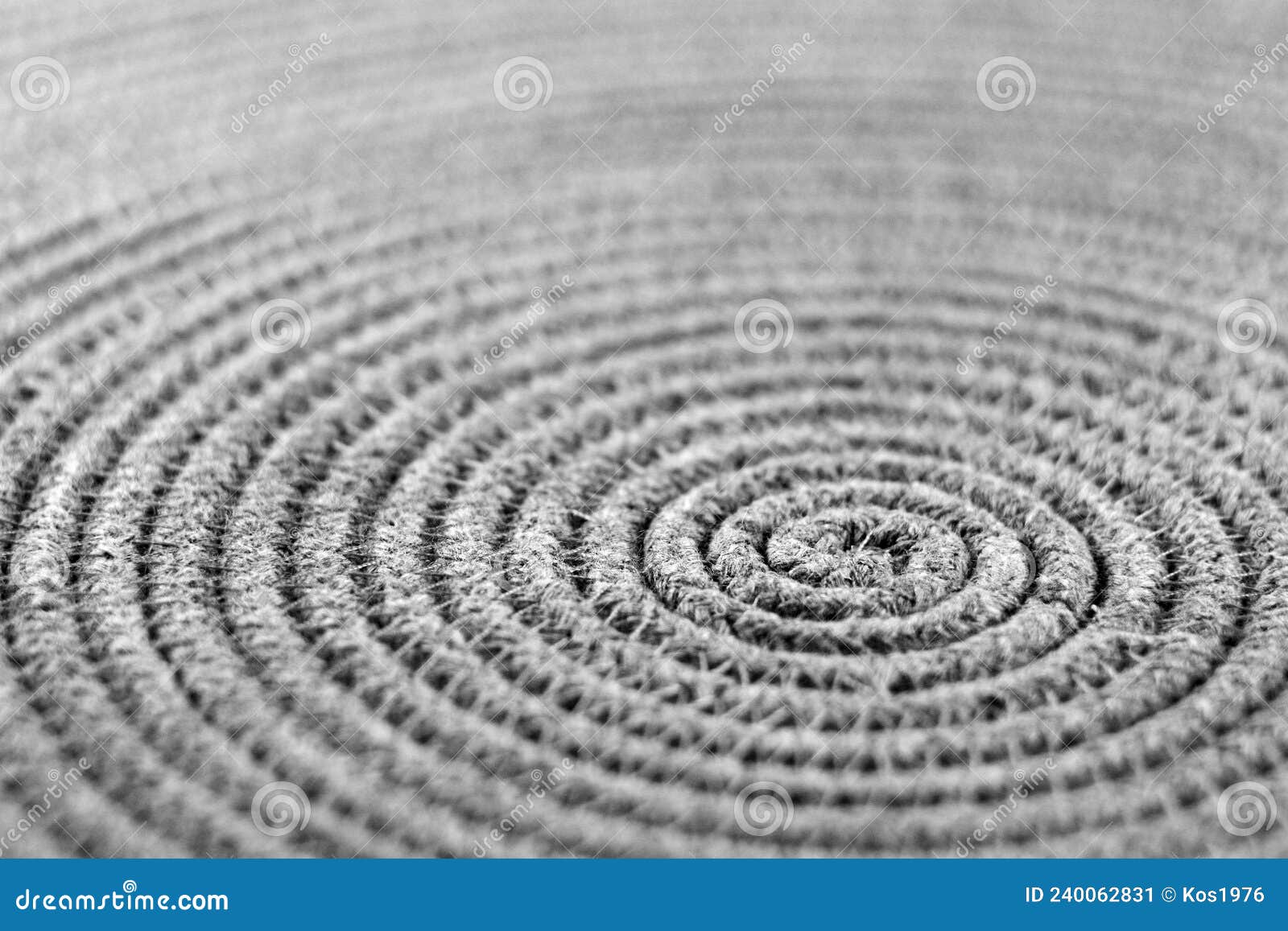 Rope folded in a spiral stock image. Image of rope, material - 240062831