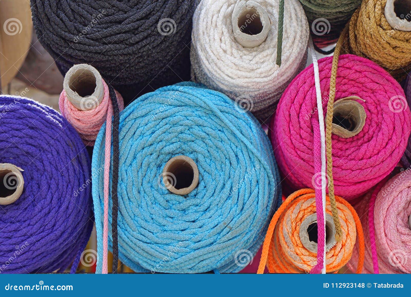 Rope coils stock photo. Image of rope, reels, coil, yarn - 112923148