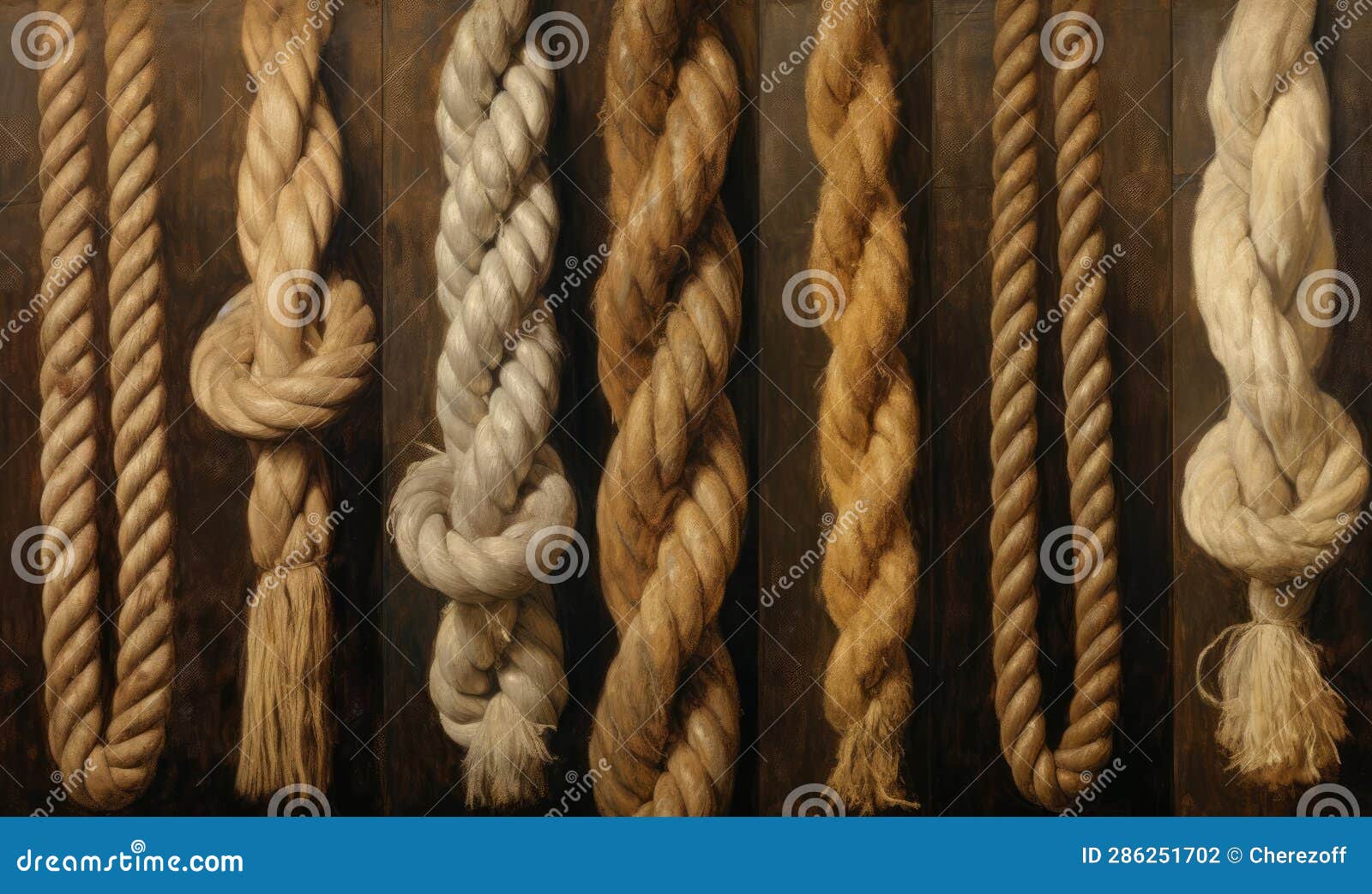 Rope Collection stock illustration. Illustration of knot - 286251702