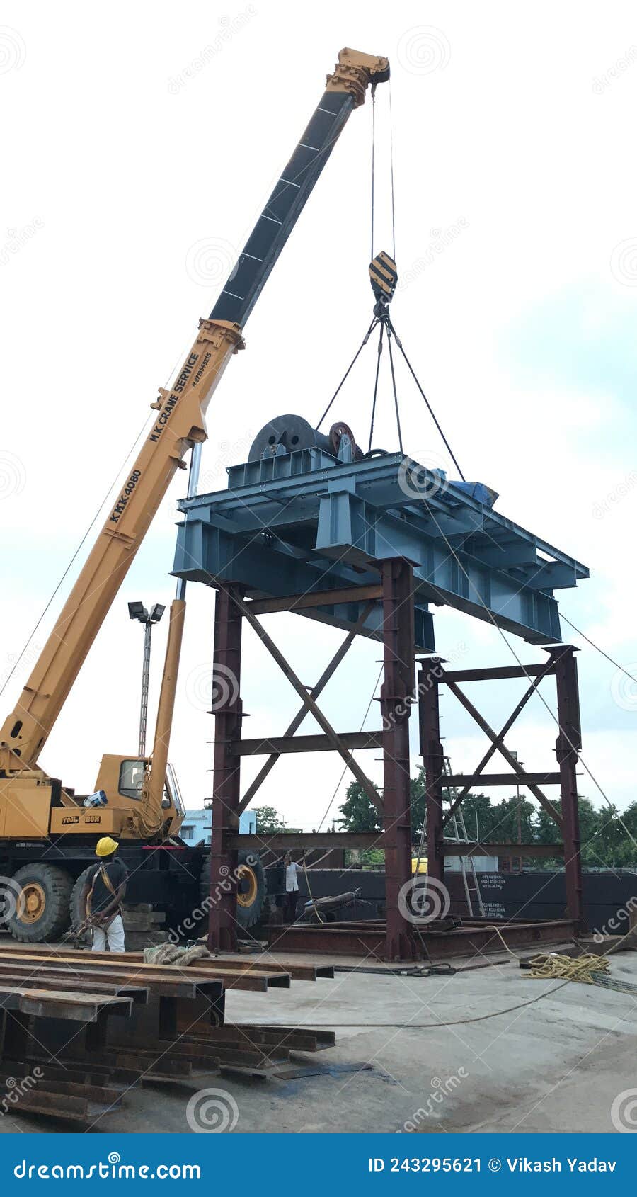 Rope Drum Hoist Load Test Arrangement Editorial Photo - Image of nhpc ...