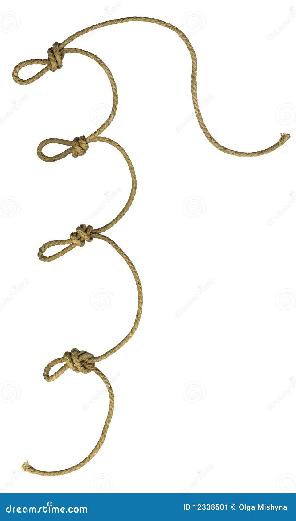 Rope element with knots stock image. Image of hack, birthday - 12338501