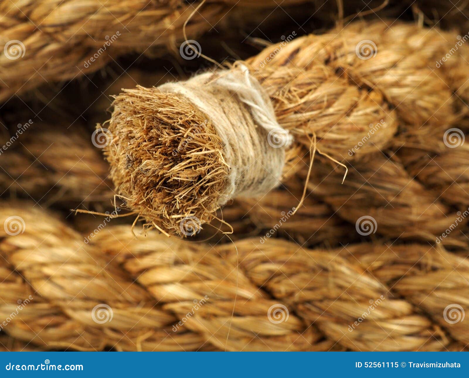 Rope end stock image. Image of whipped, craftsmanship - 52561115