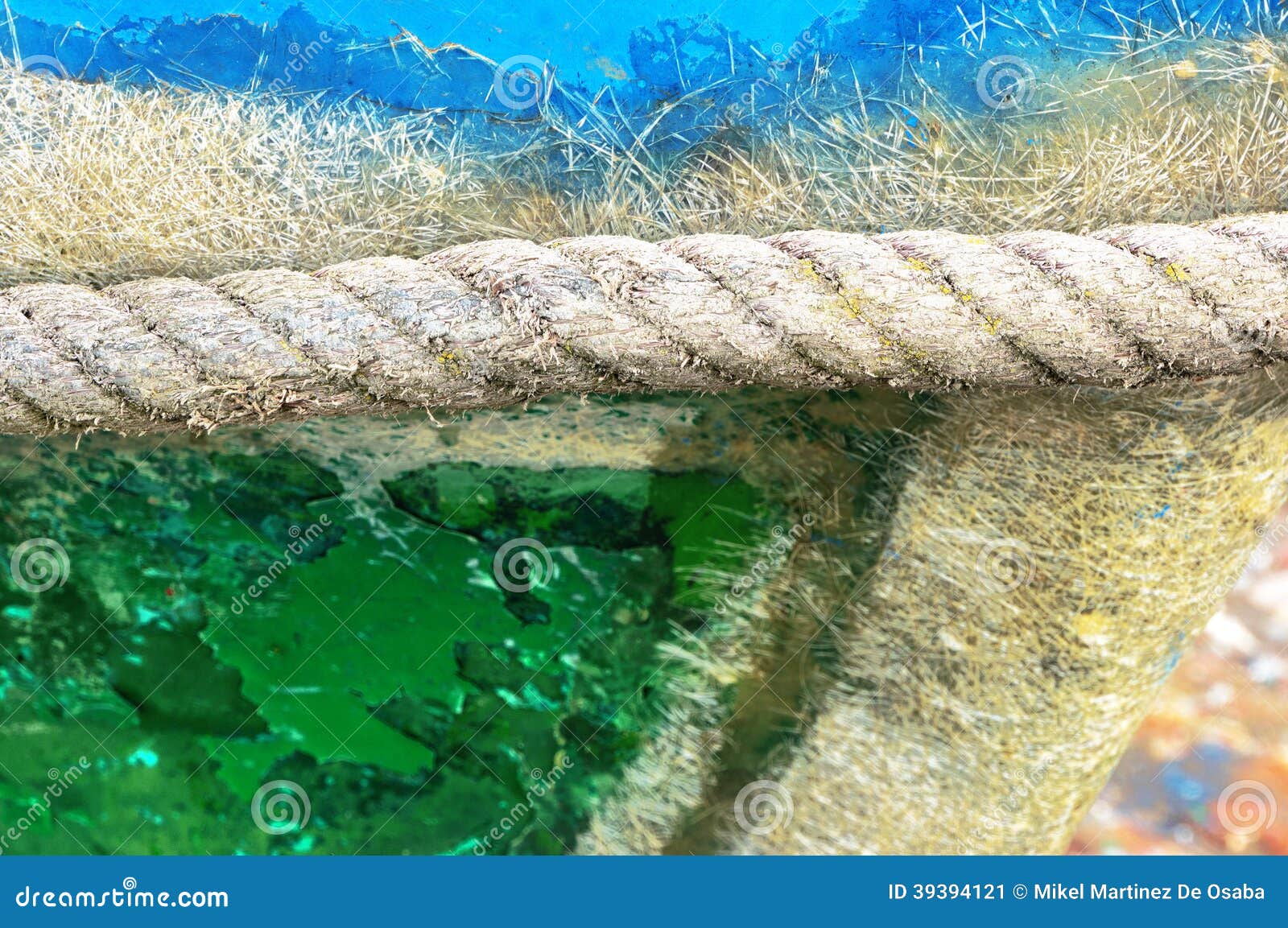 Rope on fishing boat stock image. Image of fishing, closeup - 39394121
