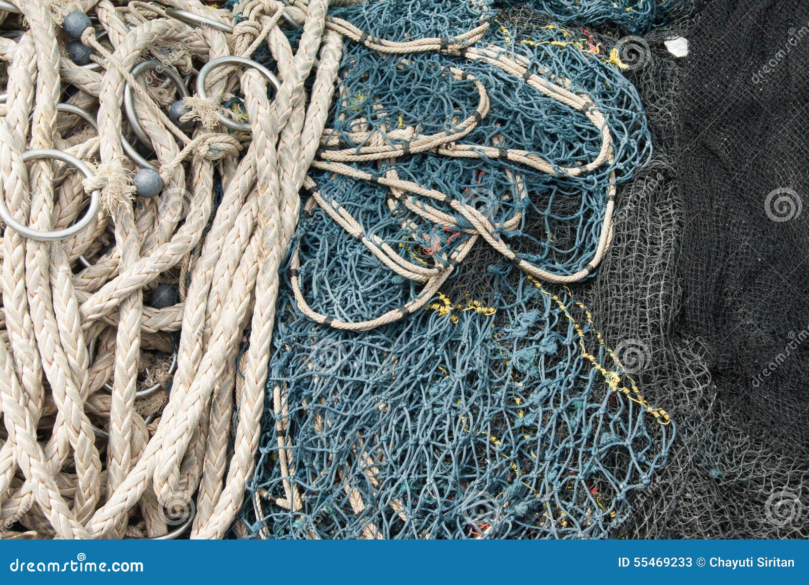 Rope and fishnet stock image. Image of rope, industry - 55469233
